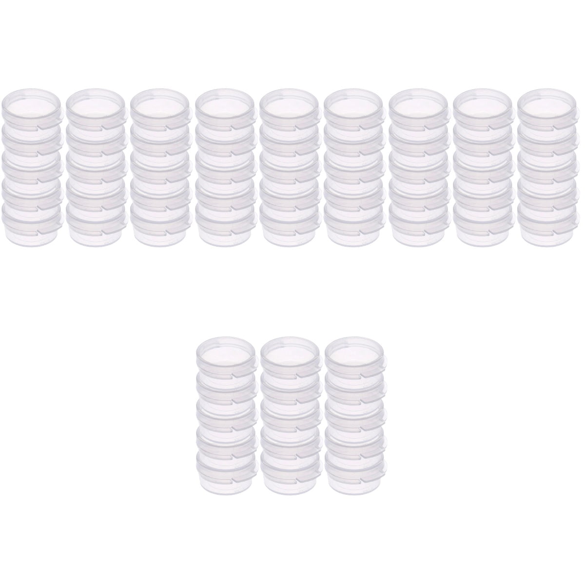 Masteelf 100 pcs Transparent Weighing Boxes Sampling Weighing Jars Labs ...