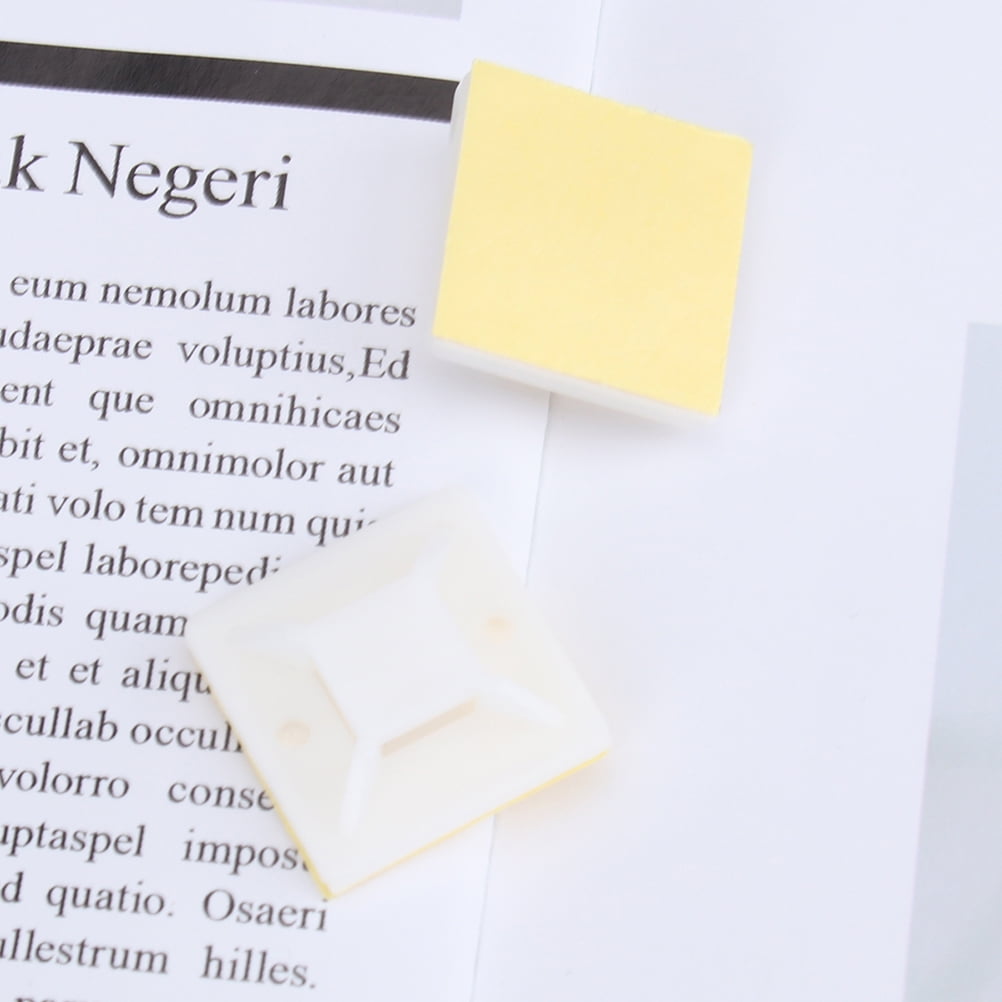 Masteelf 1000pcs Useful Cable Tie Holders Self-adhesive Zip Tie Mounts ...