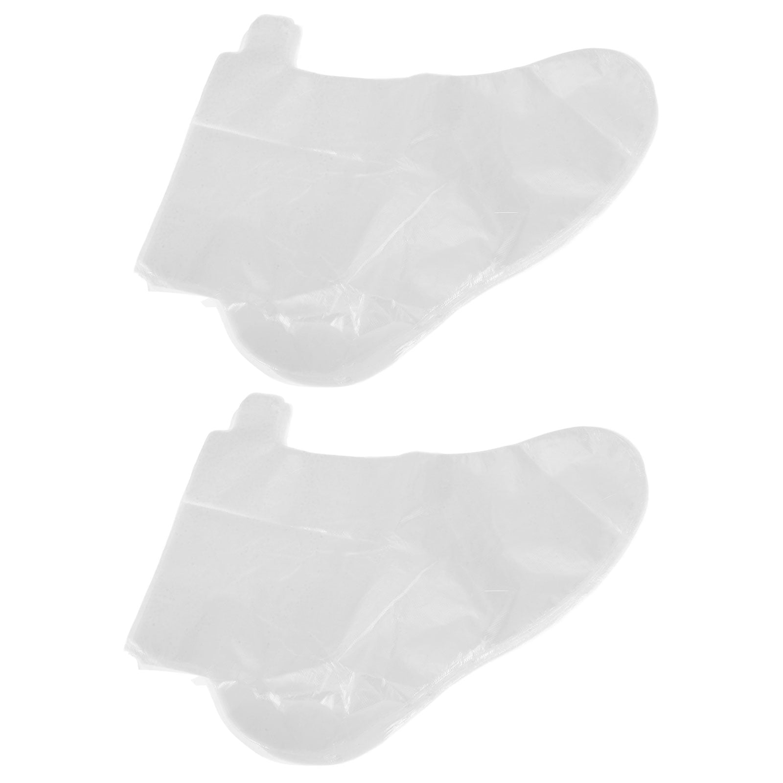 Masteelf 100PCS Clear Disposable Plastic Foot Covers for Bath Liners ...