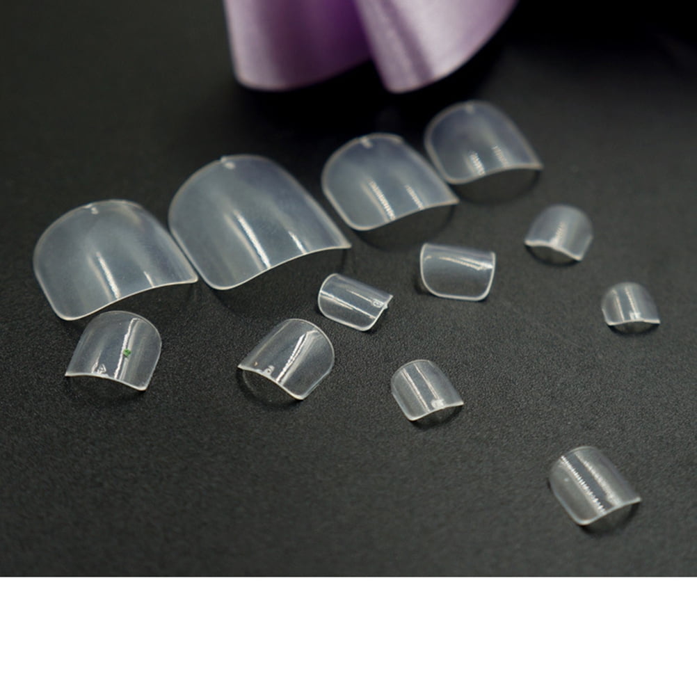 Masteelf 100Pcs Boxed Full Cover False Fake Nail Toes Toenail ...