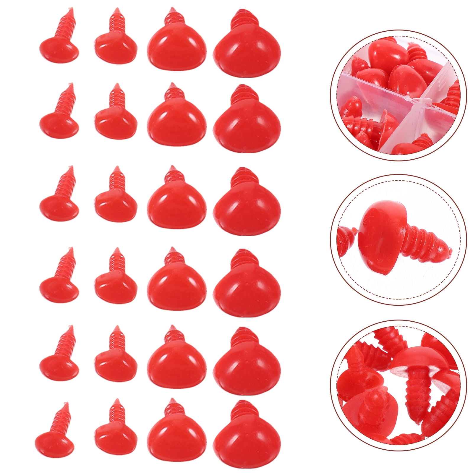 Masteelf 100Pcs Fake Nose for Stuffed Animals Triangle Nose Safety Nose ...