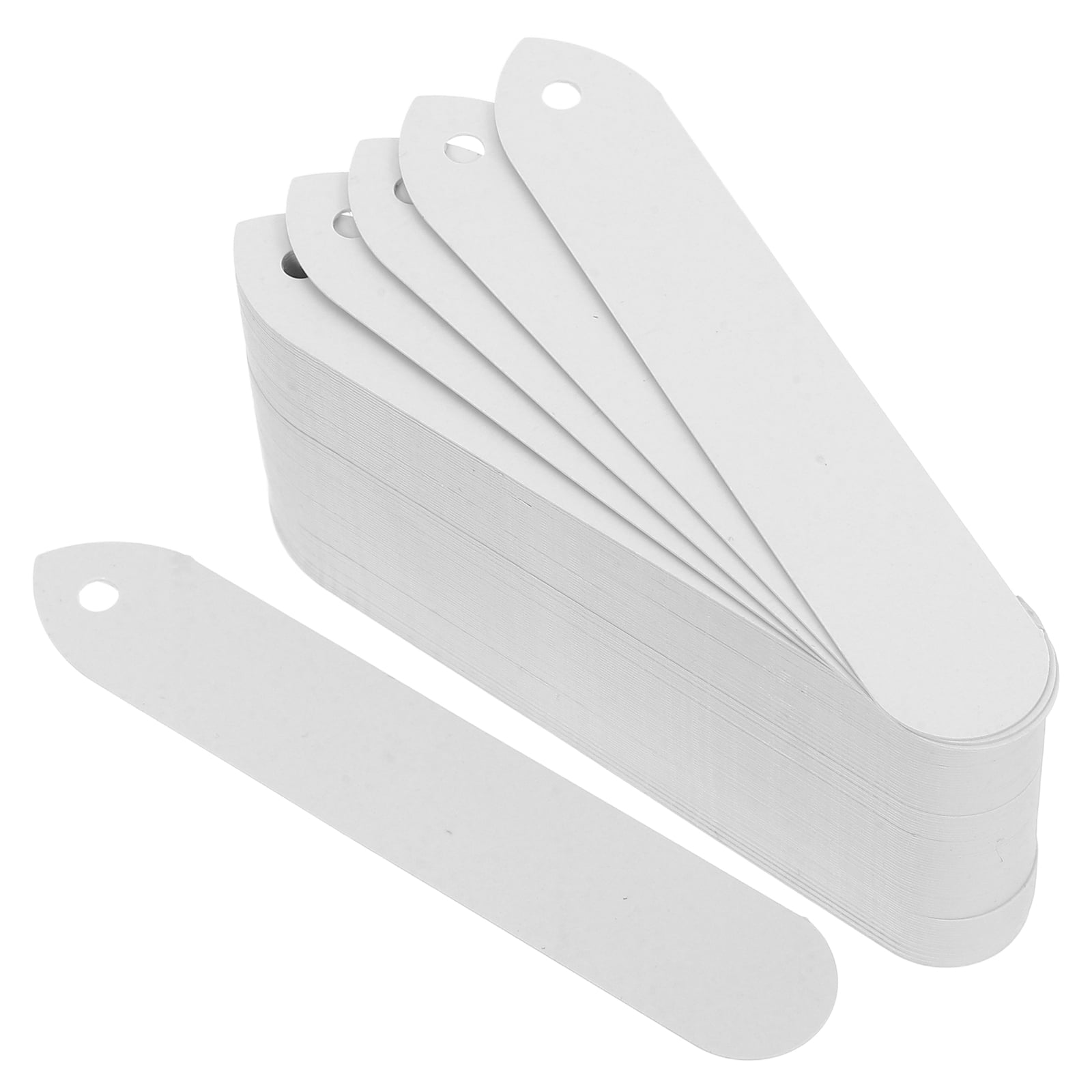 Masteelf 100Pcs Punched Plastic Garden Plant Labels Waterproof Sunproof ...