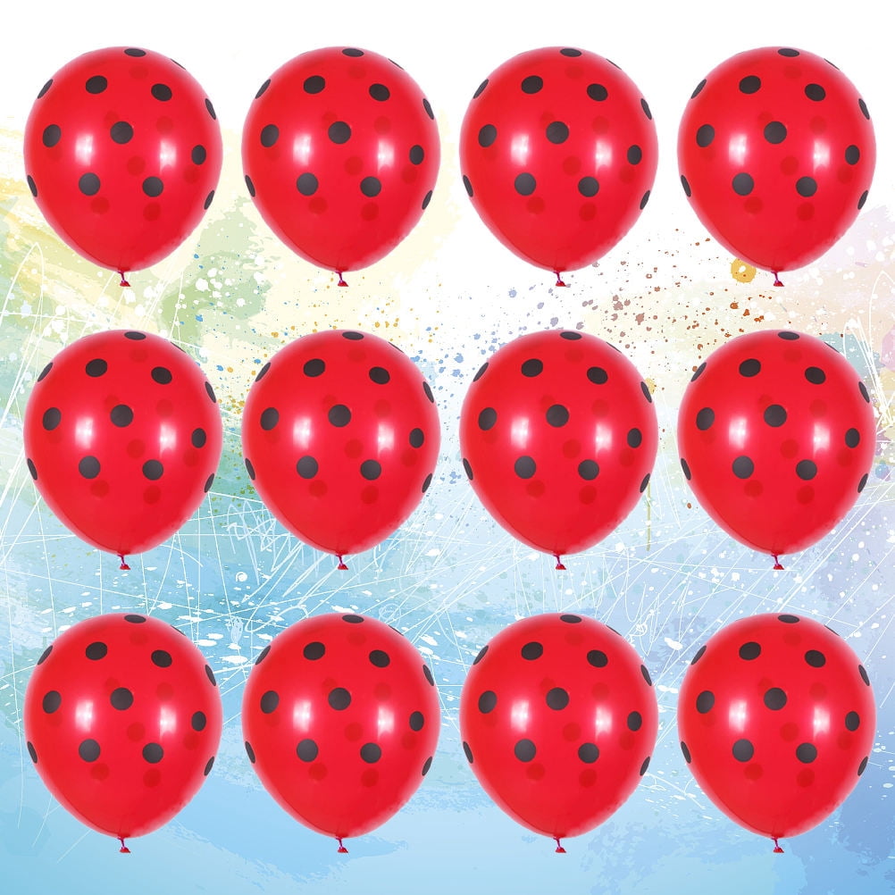 Masteelf 100Pcs Round Spot Pattern Balloons Latex Balloons Decorative ...
