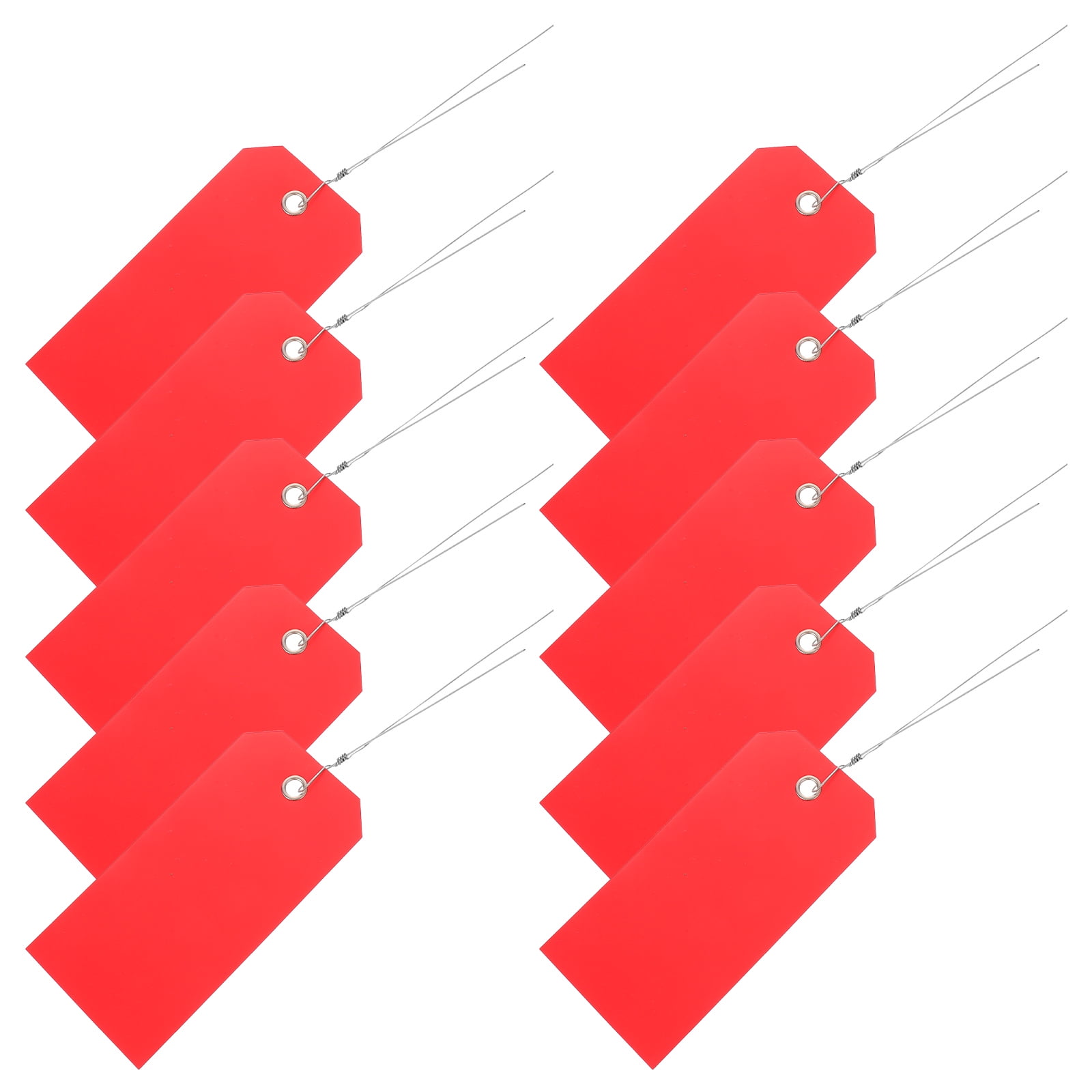 100pcs Writable PVC Luggage Tags with Wire for DIY Use Yellow Color ...