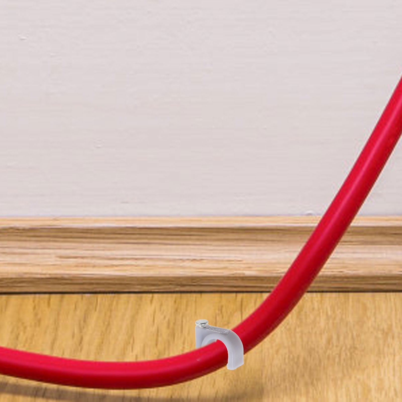 Masteelf 100pcs Cable Staple Extension Cord Clip Cable Wire Clip Cable ...