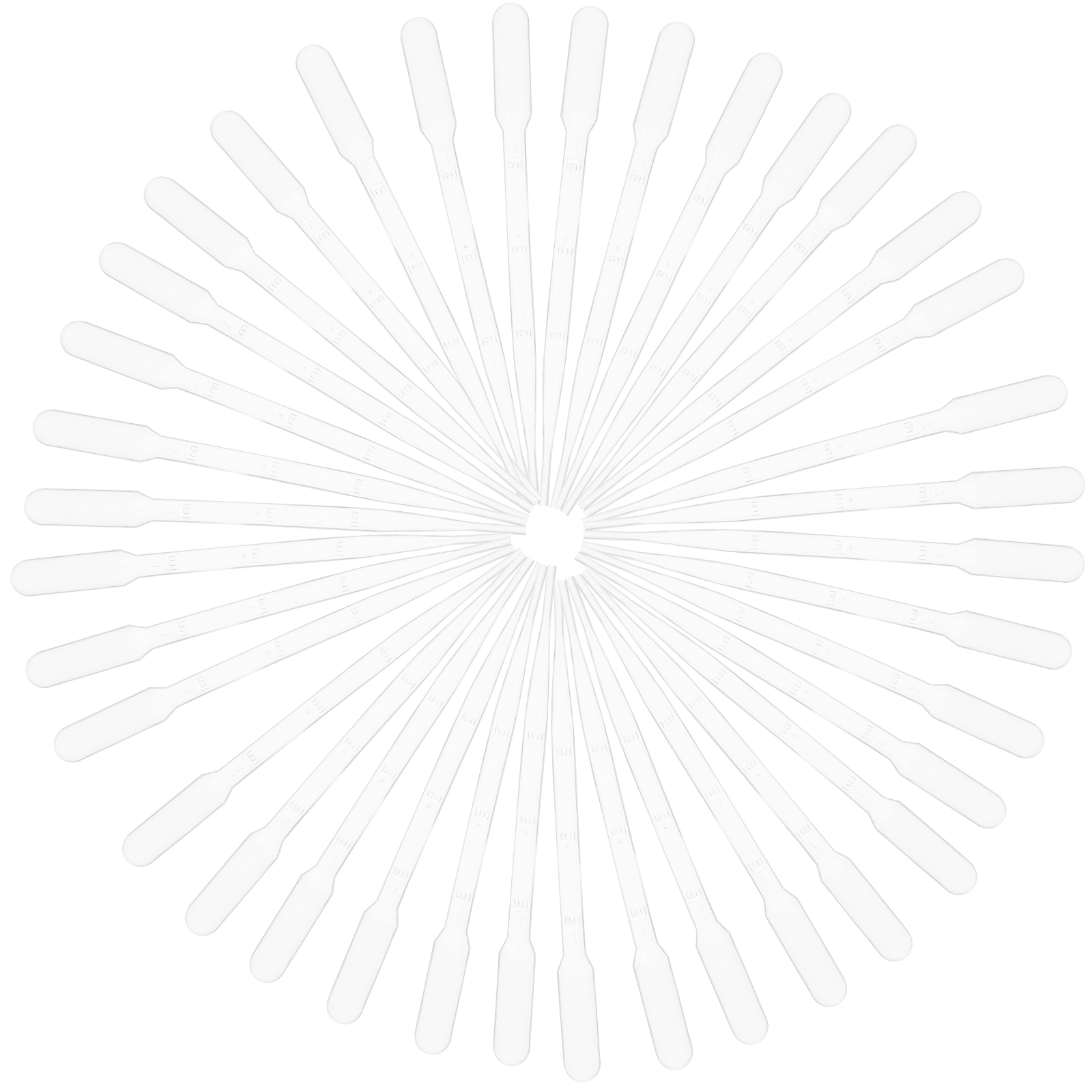 HEATSHAKING Plastic Clear Dropper for Laboratory Use with Calibrated ...