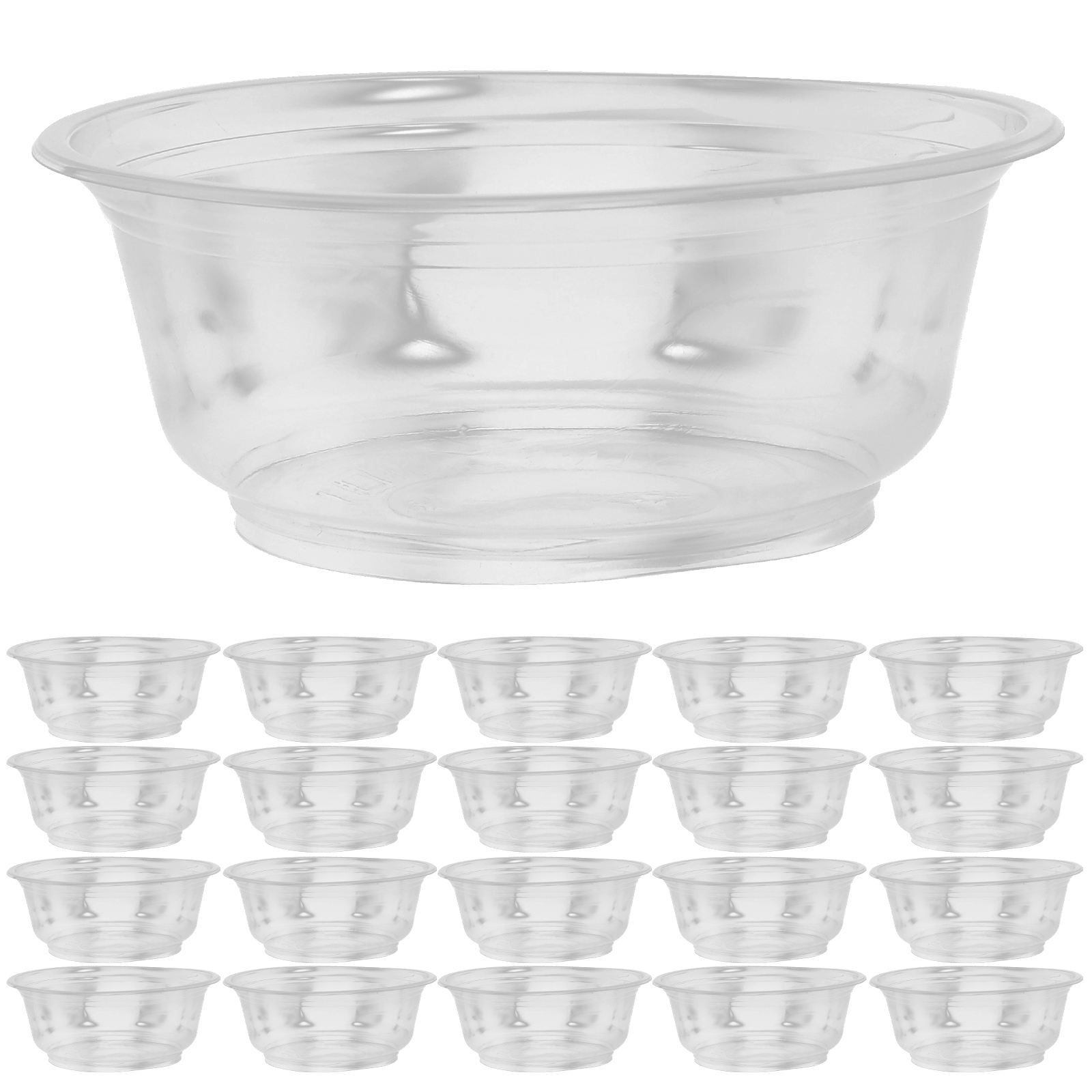 Masteelf 100pcs Clear Plastic Dessert Bowls Small Serving Bowls Mini ...
