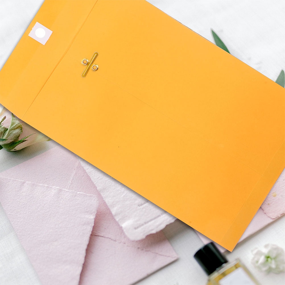 Masteelf 100pcs Kraft Envelopes With Clasp For Storing Or Mailing ...