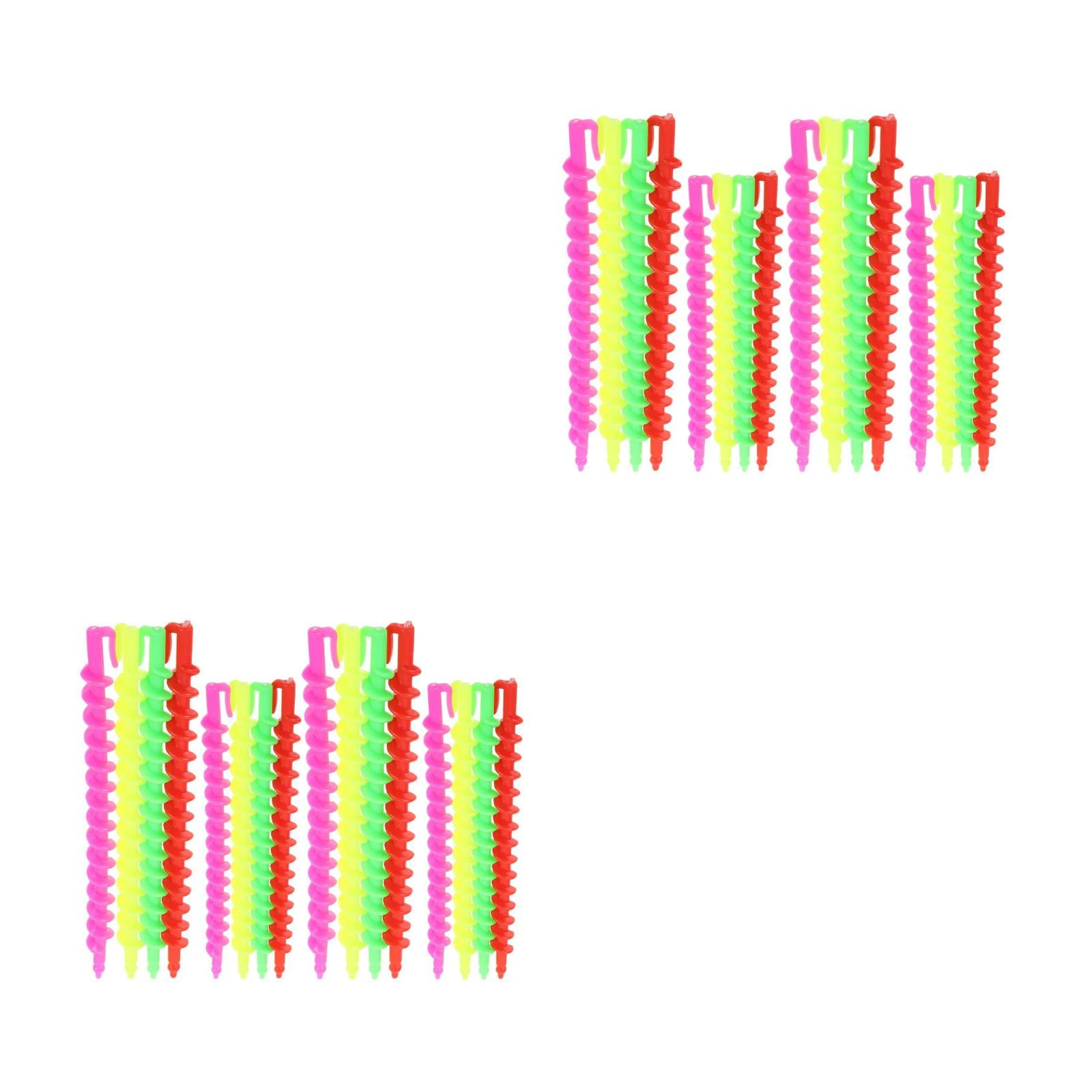 Masteelf 104 pcs Spiral Hair Perm Rods Plastic Curling Rods Curling ...