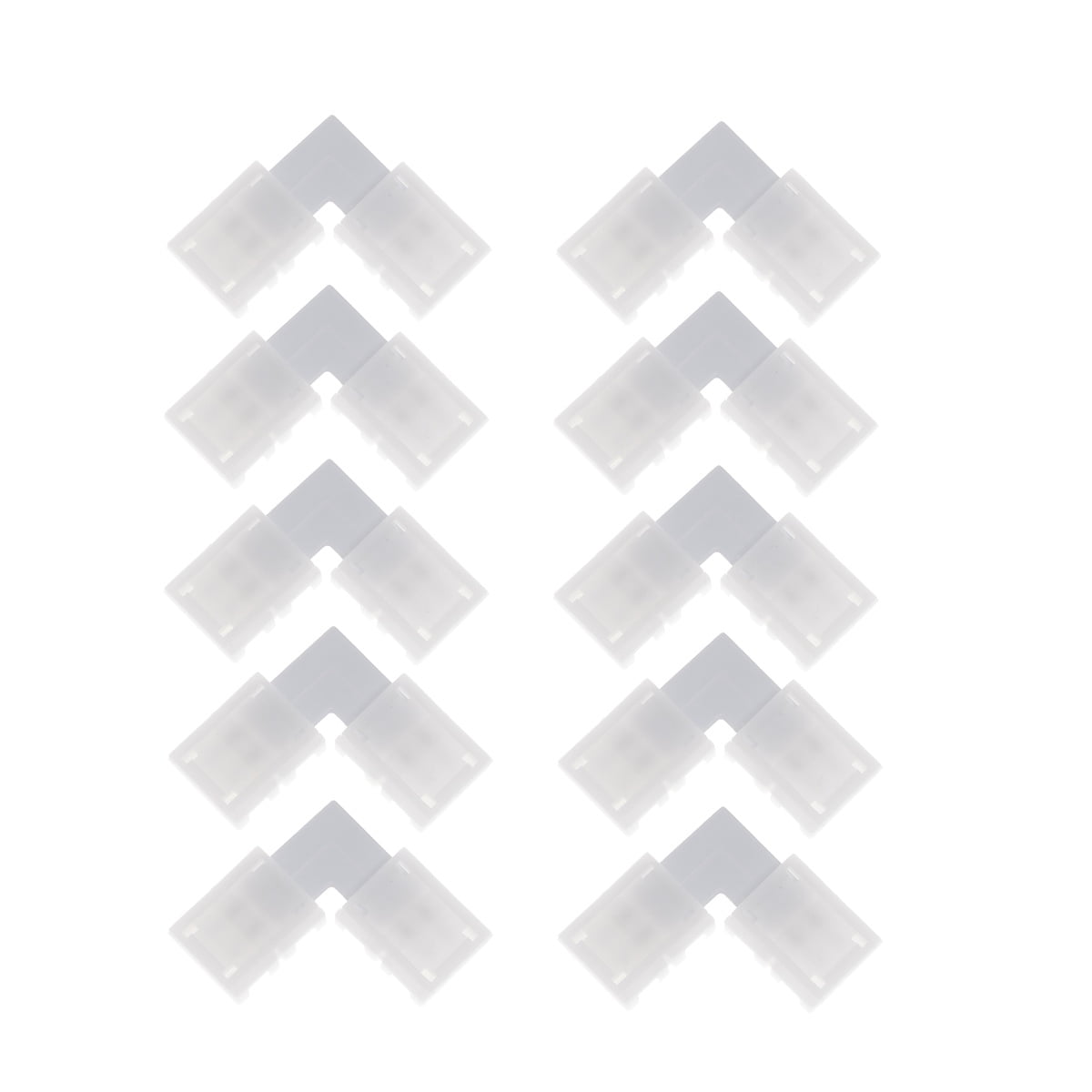 Masteelf 10PCS RGB Corner Connector 10MM Width 90 Degree Right Angle 4 ...