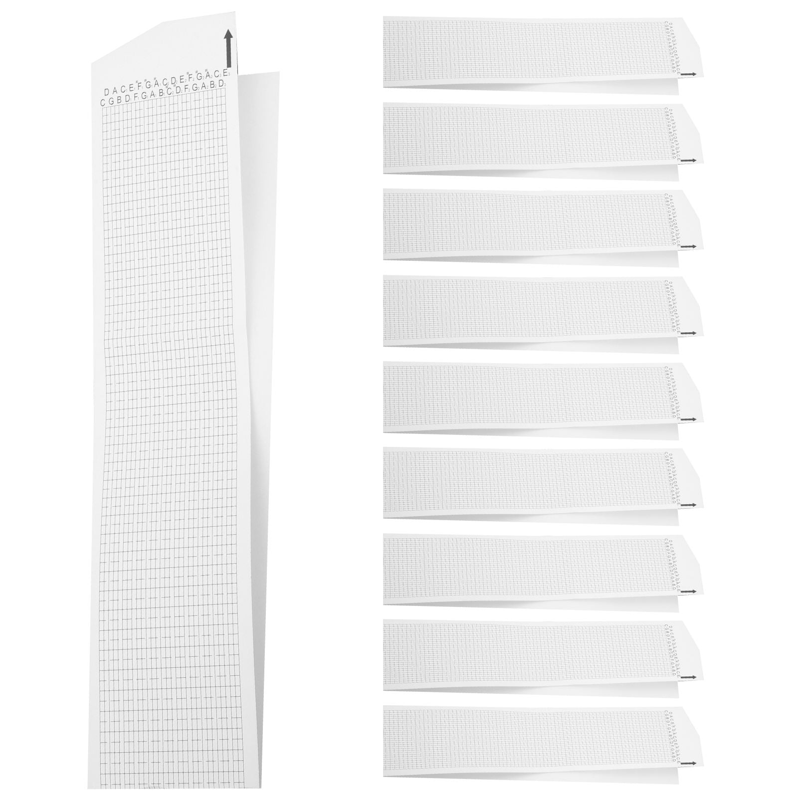 Masteelf 10Pcs DIY 30 Note Hand Crank Music Box Movement Paper Strips ...