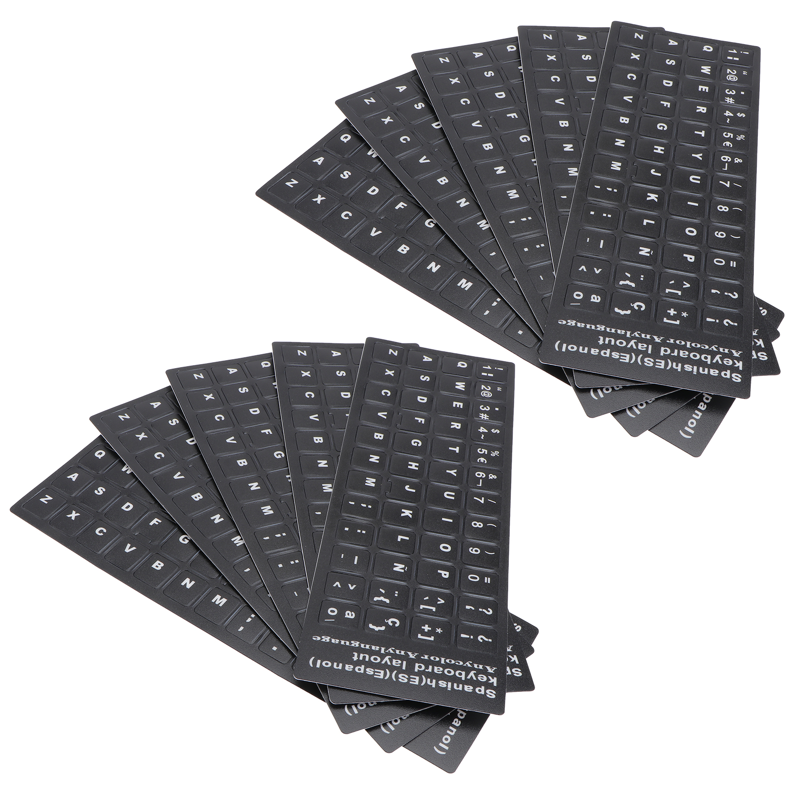 Masteelf 10Pcs Replacement Keyboard Stickers Multi-language Stickers ...