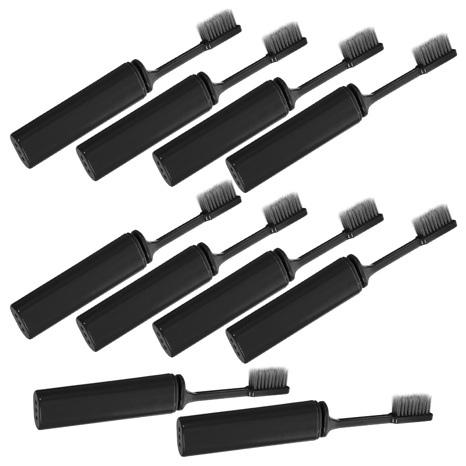 10Pcs Mini Soft Travel Toothbrush with Cover Portable Folding for Home ...