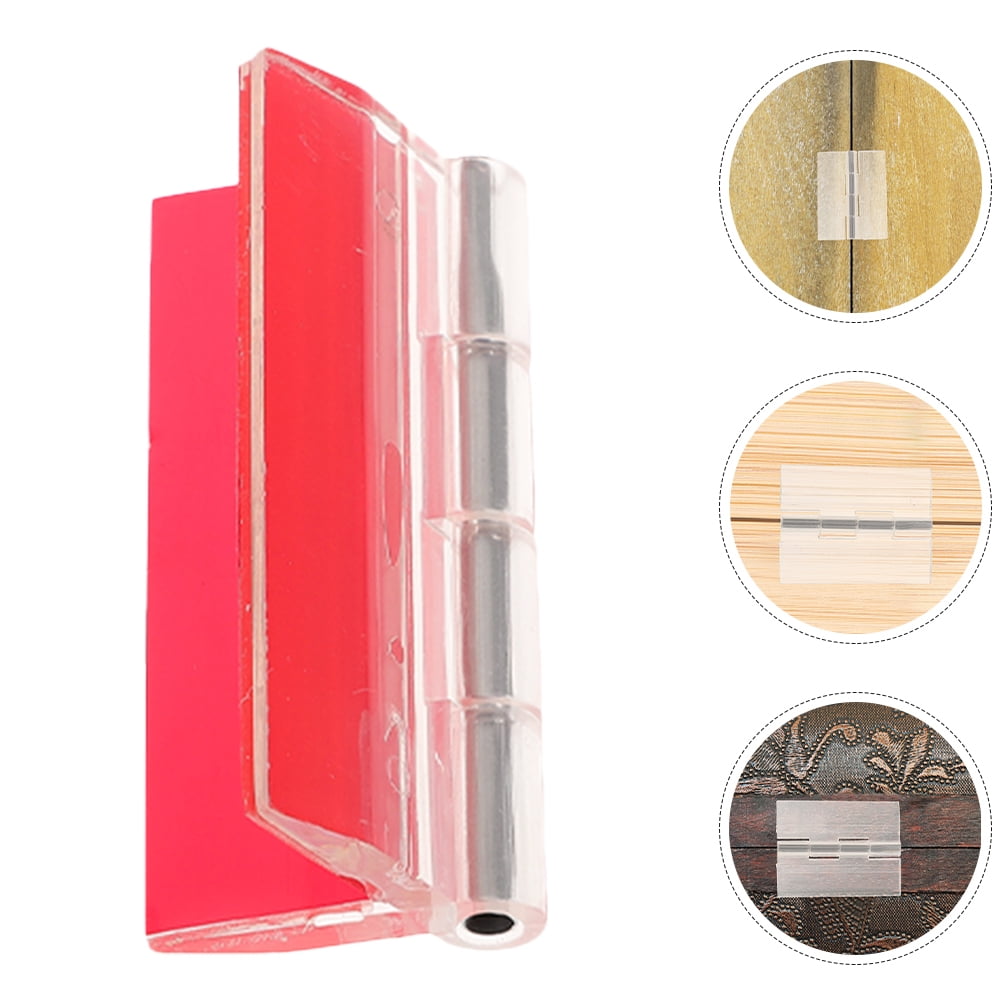 Masteelf 10Pcs Strong Adhesive Acrylic Hinges Clear Acrylic Small ...