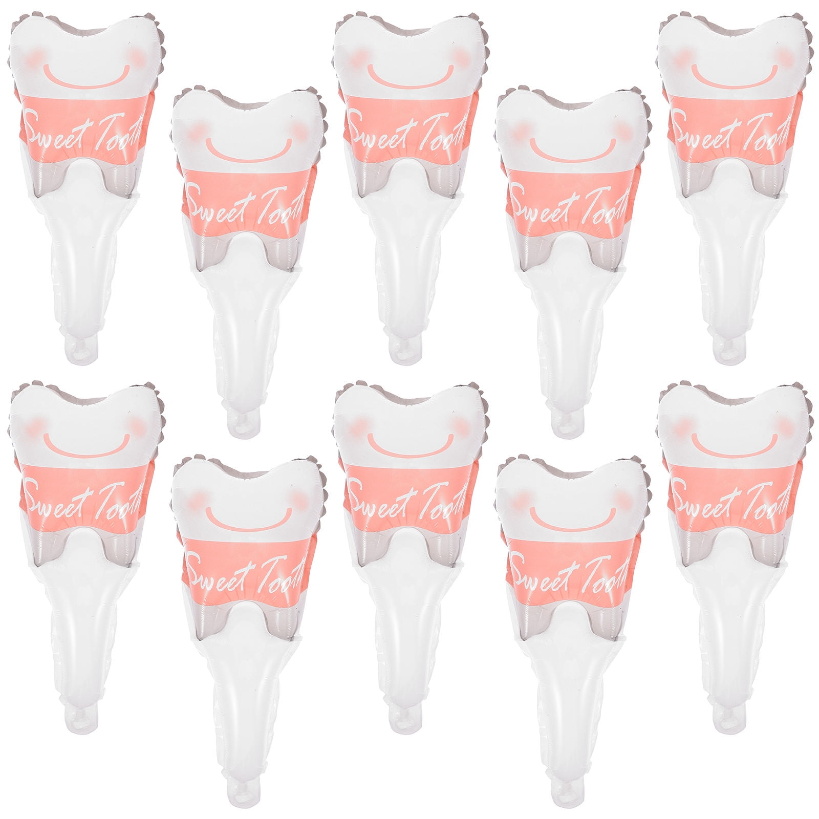 Masteelf 10Pcs Tooth Party Balloons Tooth Themed Birthday Baby Shower ...