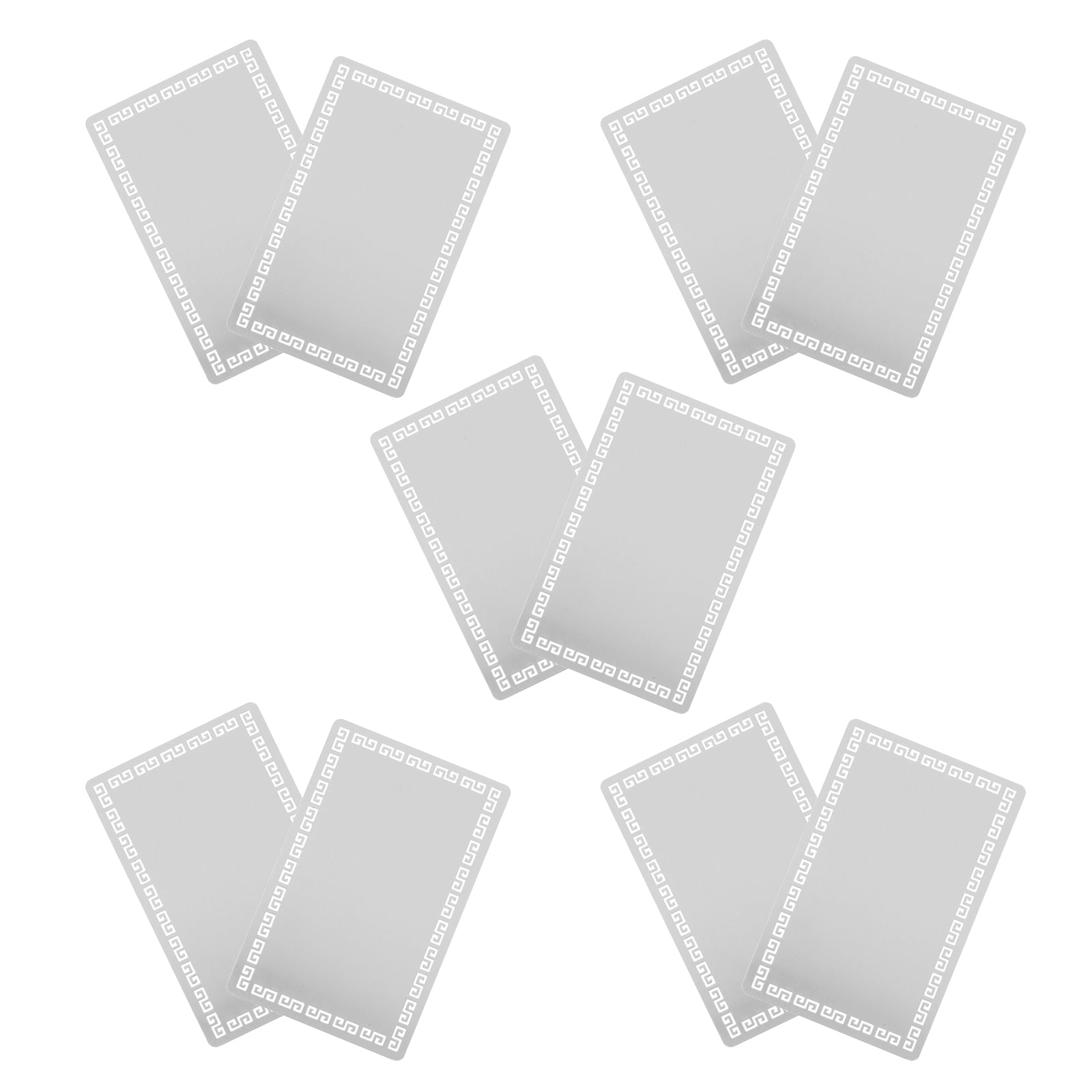 Masteelf 10pcs Blank Name Cards Name Tag Cards Engraving Blanks ...