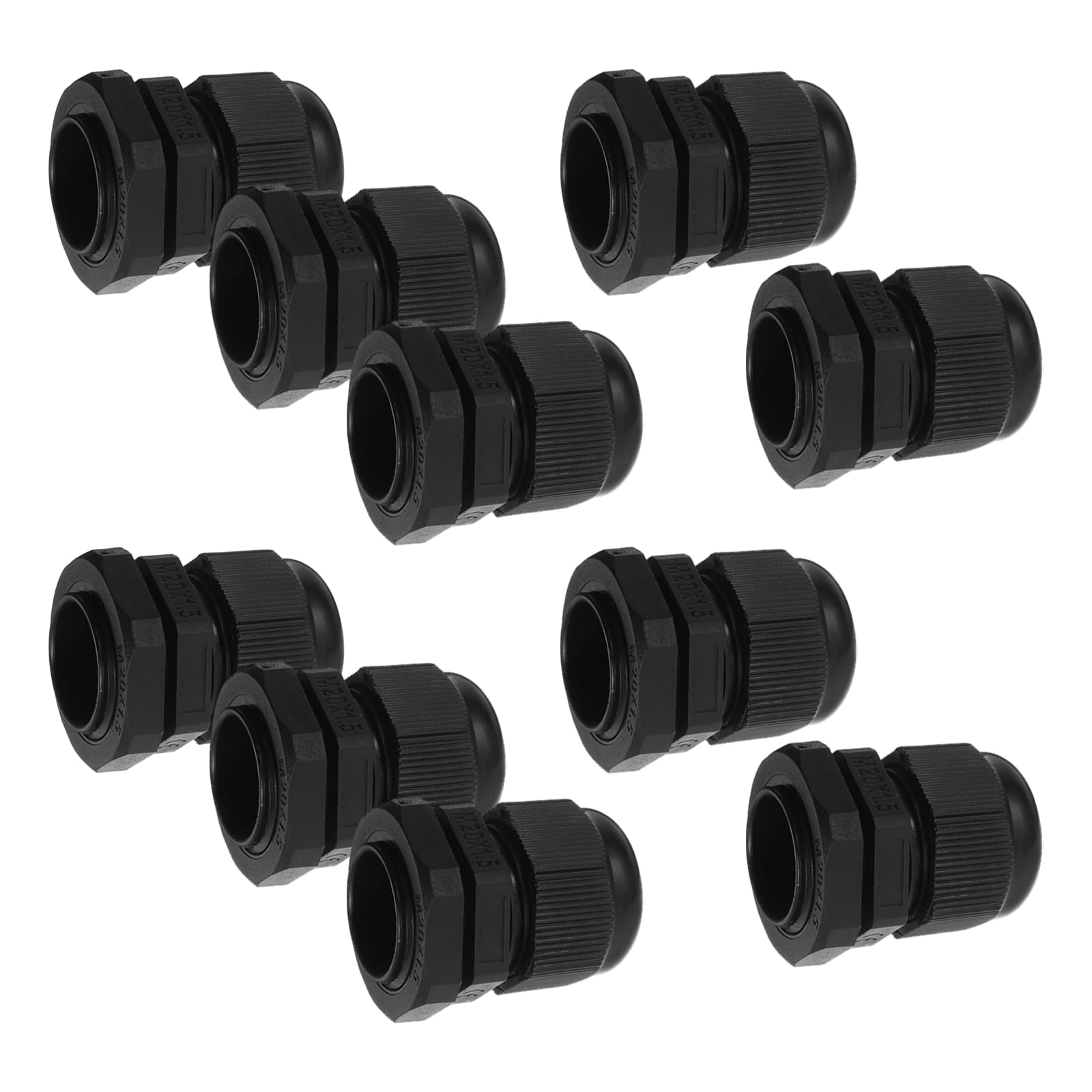 Masteelf 10pcs Nylon Cable Glands Waterproof Connectors for 6 to 12mm ...
