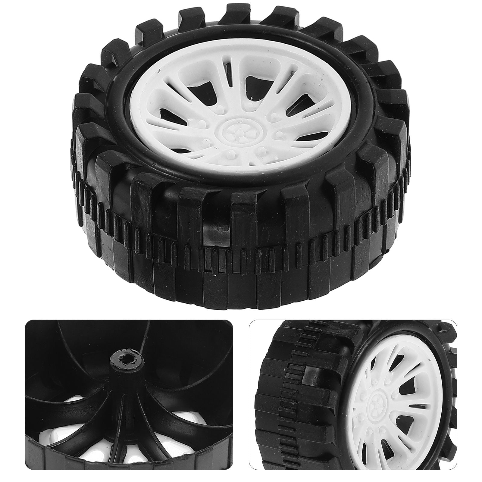 Masteelf 10pcs Car Toys Tires Wheels DIY Car Model Assemble Wheels ...