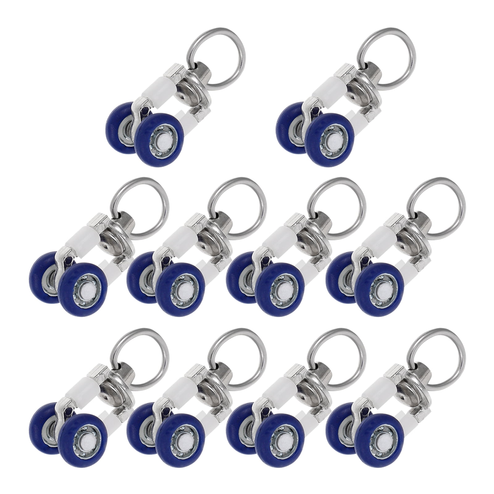 Masteelf 10pcs Ceiling Track Rollers Curtain Rail Pulleys Runners ...