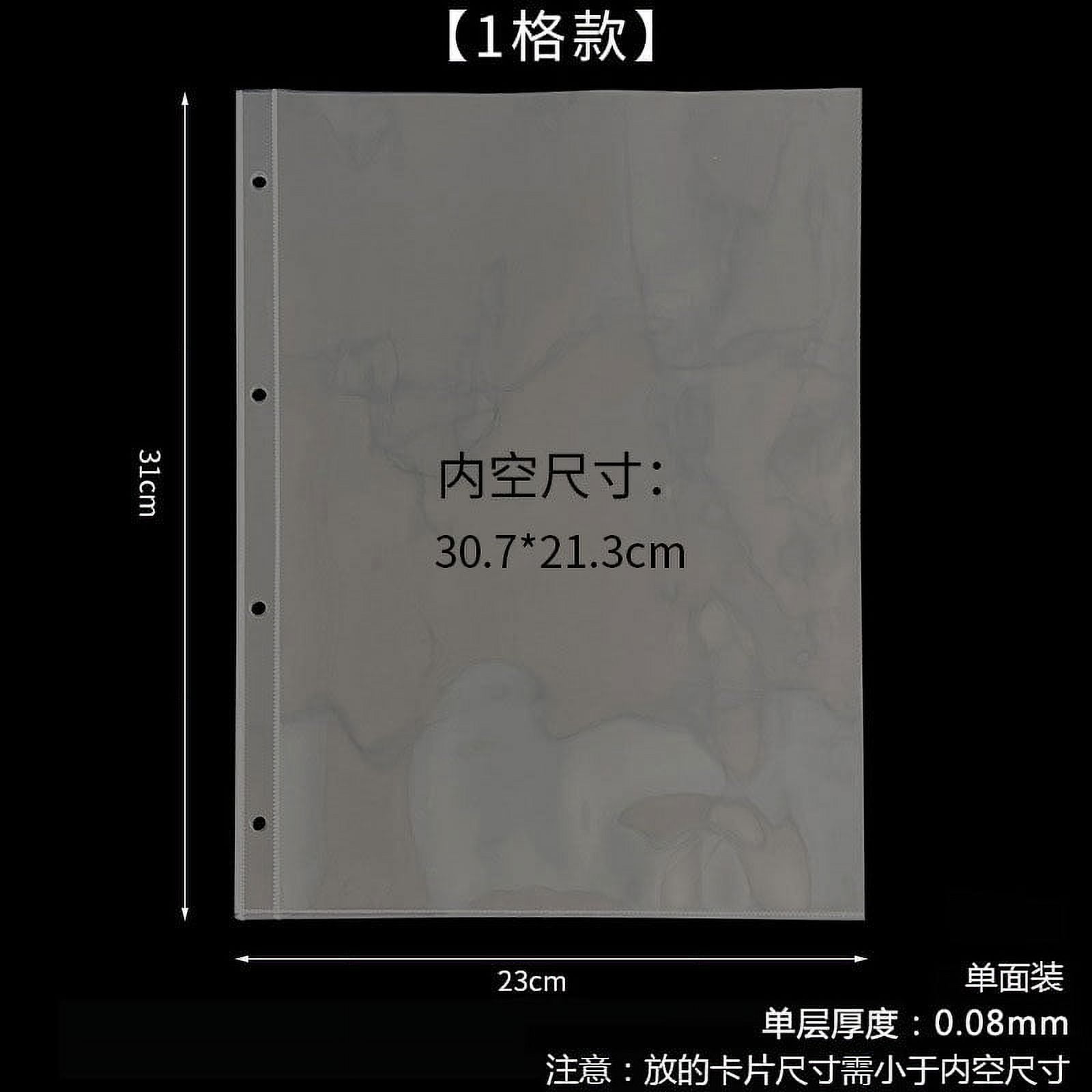 Masteelf 10pcs Clear Sheet Protectors File Folder Bags Clear Document ...