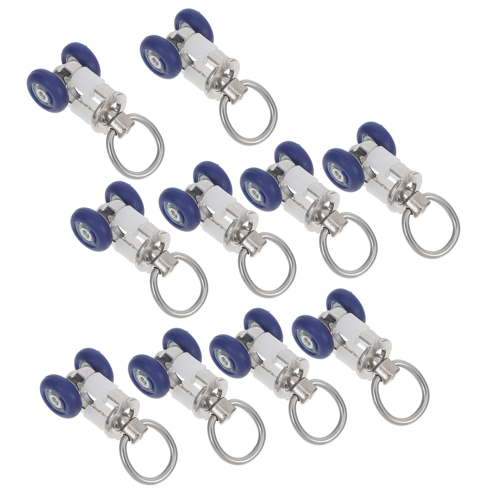 Masteelf 10pcs Curtain Track Rollers Curtain Track Hooks Ceiling ...