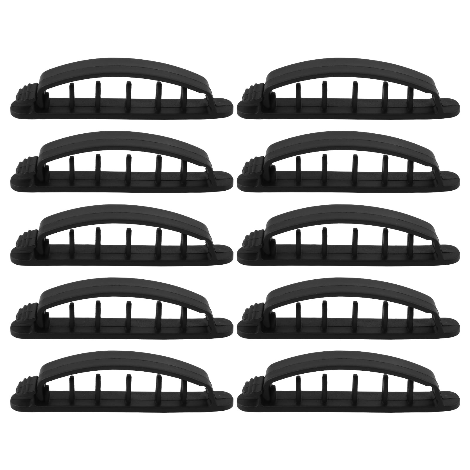 Masteelf 10pcs Desktop Cable Clip Organizers 5-Slot Table Cord ...
