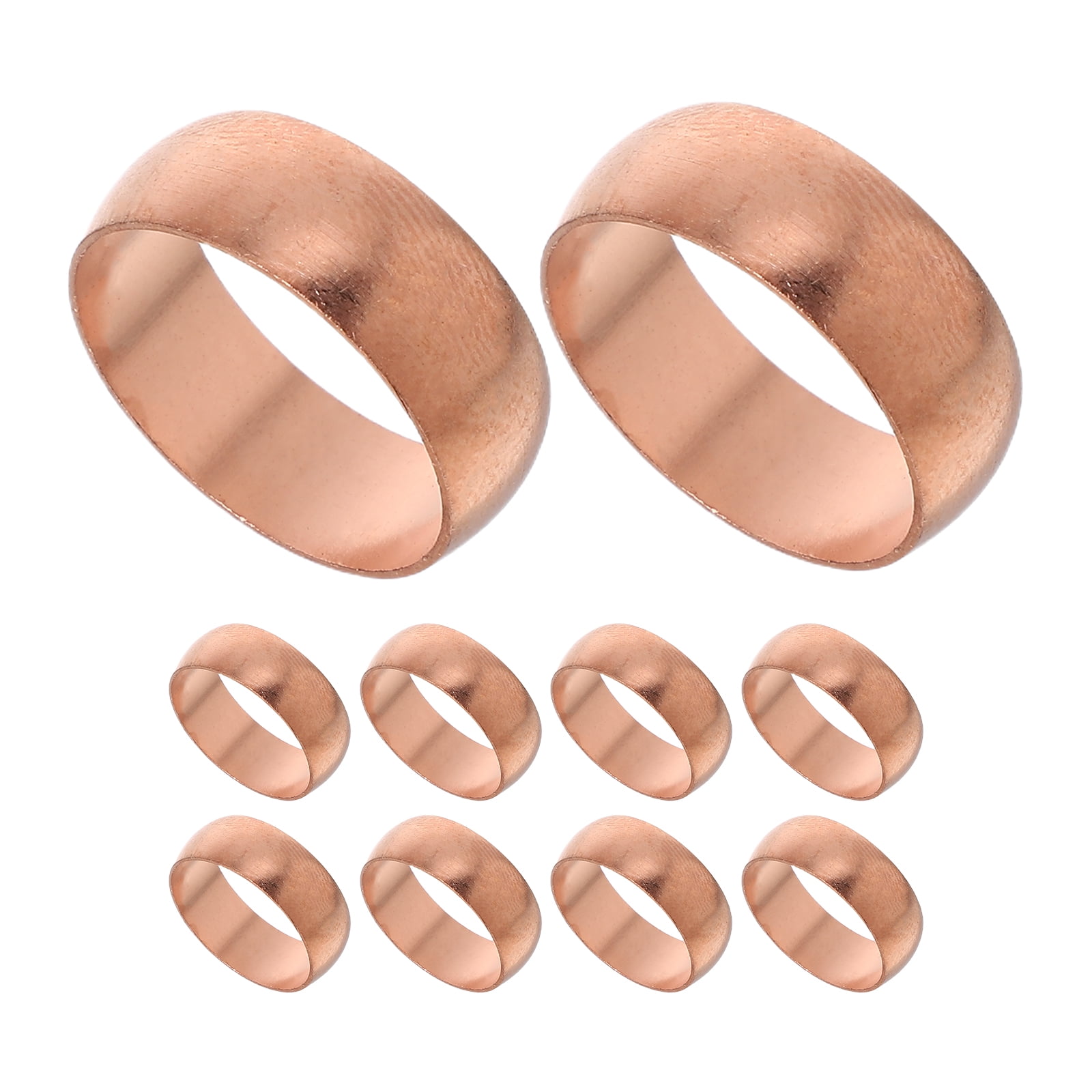 Masteelf 10pcs Reliable Copper Crimp Rings for Oil and Water Pipes ...