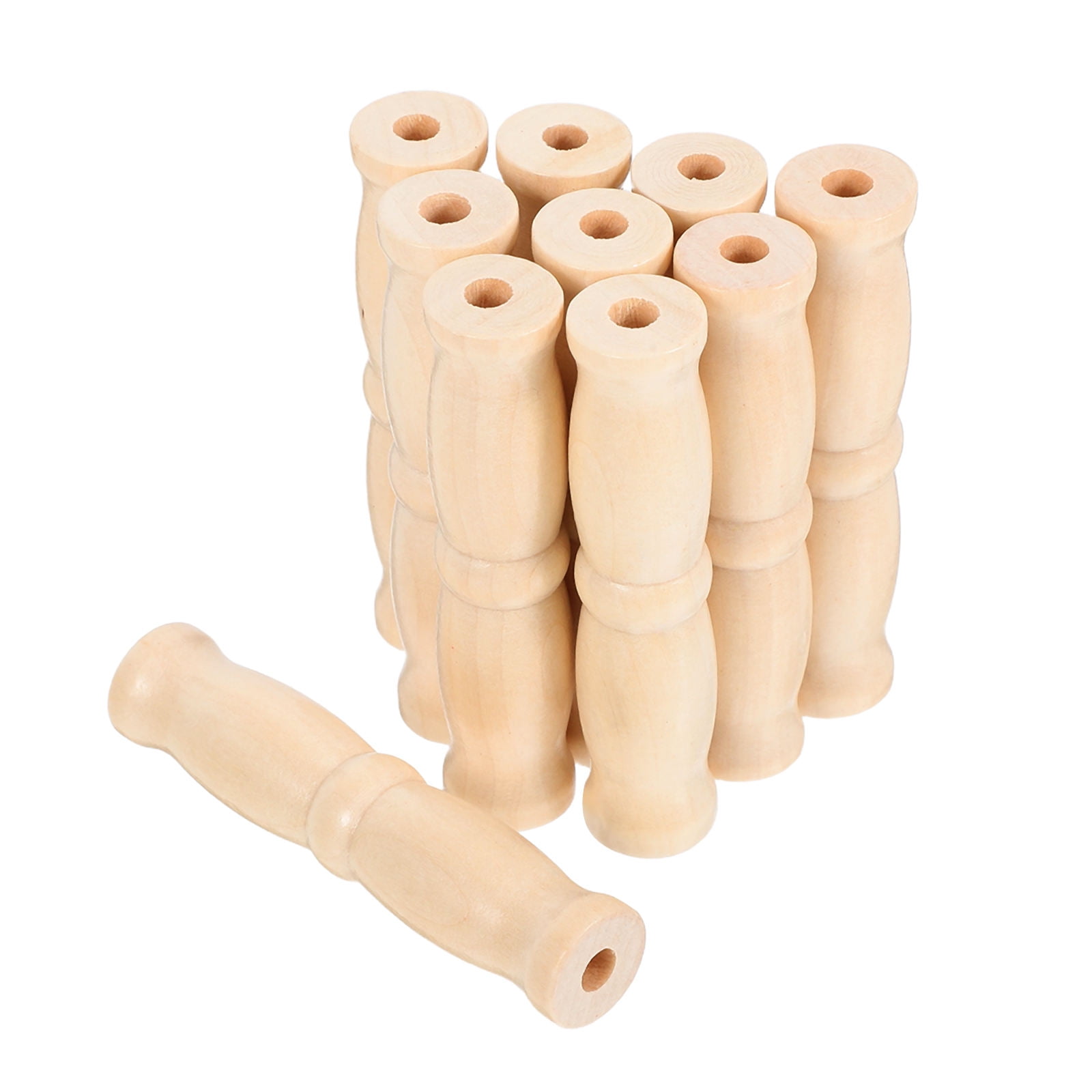 Masteelf 10pcs Ergonomic Wooden Handle For Buckets Replacement Grip For ...