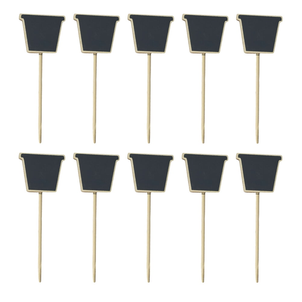 OFFIGAM 10Pcs Chalkboards Picks for Decorating Potted Plants 7.2x2.7in ...