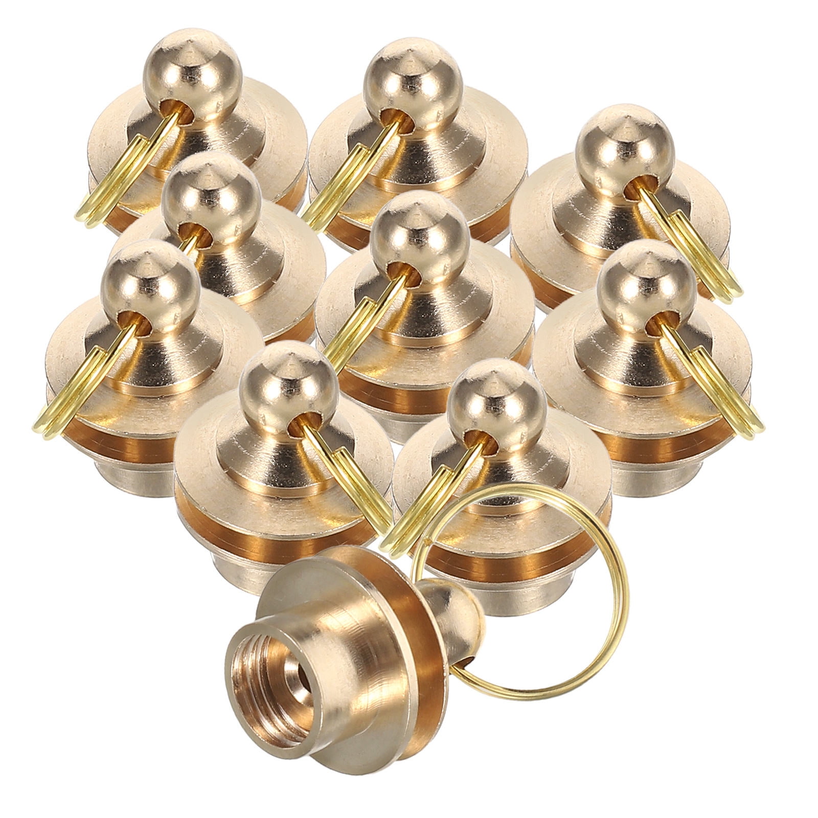 Masteelf 10pcs Gourd Barrel Screw Clasps Screw Type Connector Cord End ...