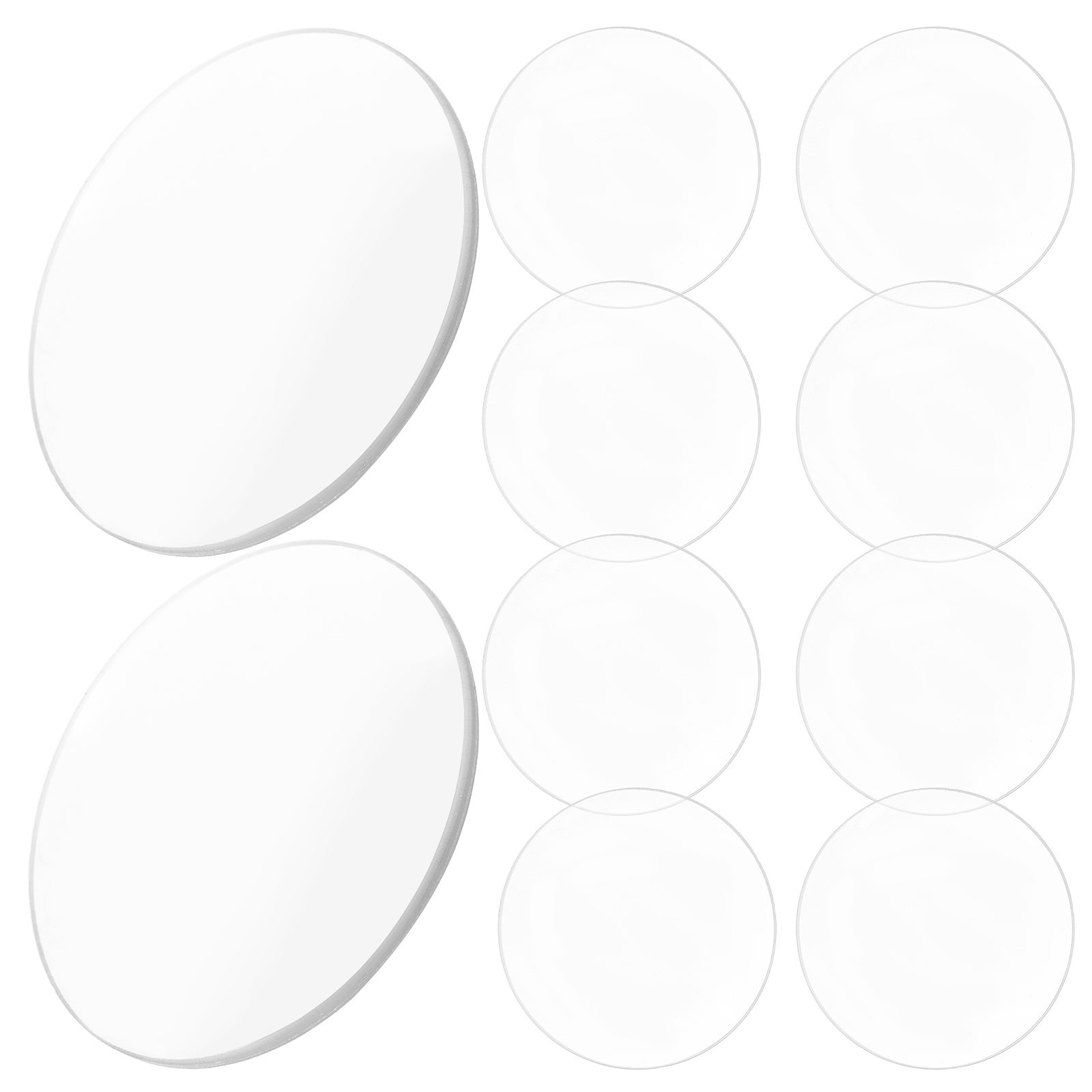 Masteelf 10pcs Optical Lens Magnifier Double Convex Lenses Magnifying ...