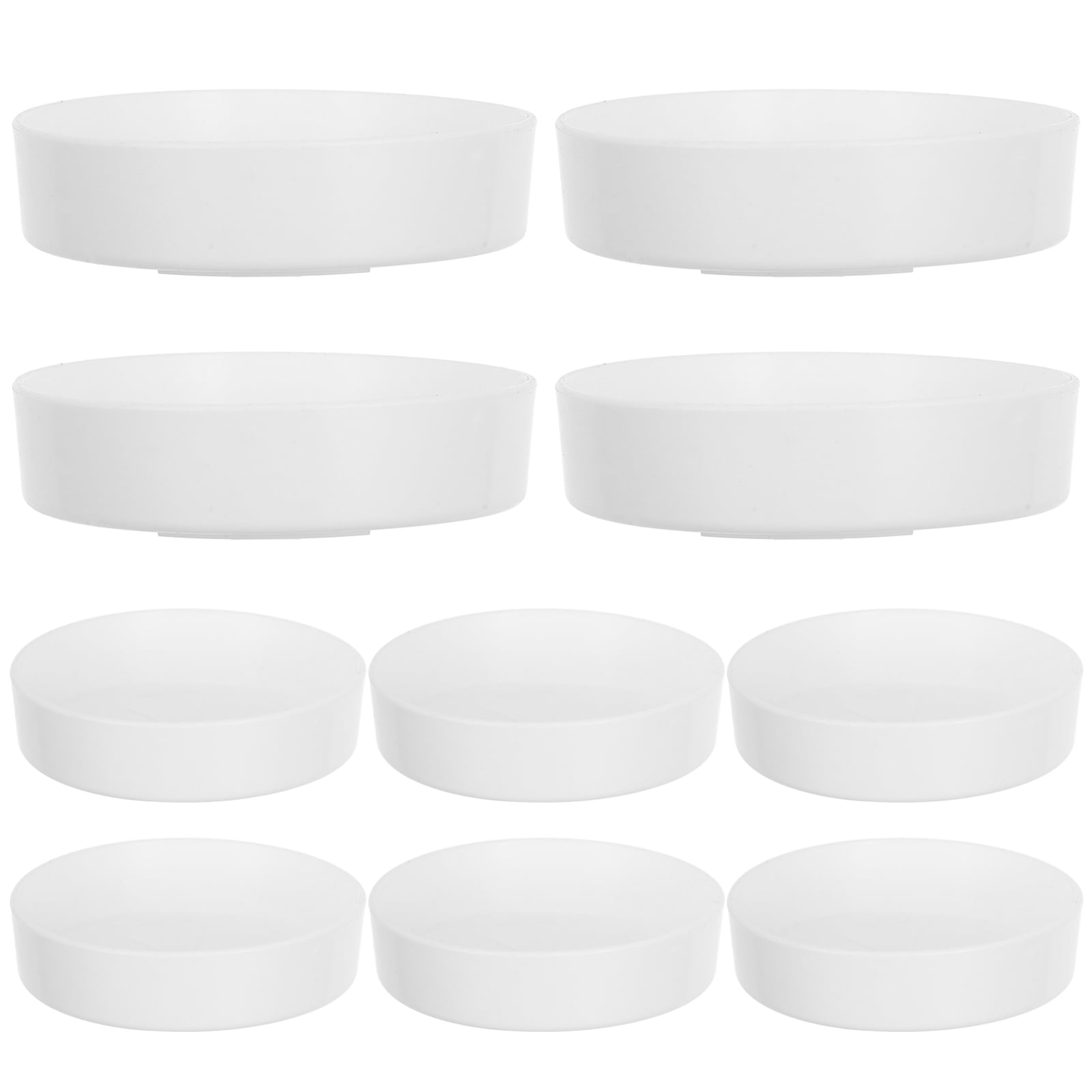 Masteelf 10pcs Plastic Potting Trays For Brazilian Wood Round Pallet ...