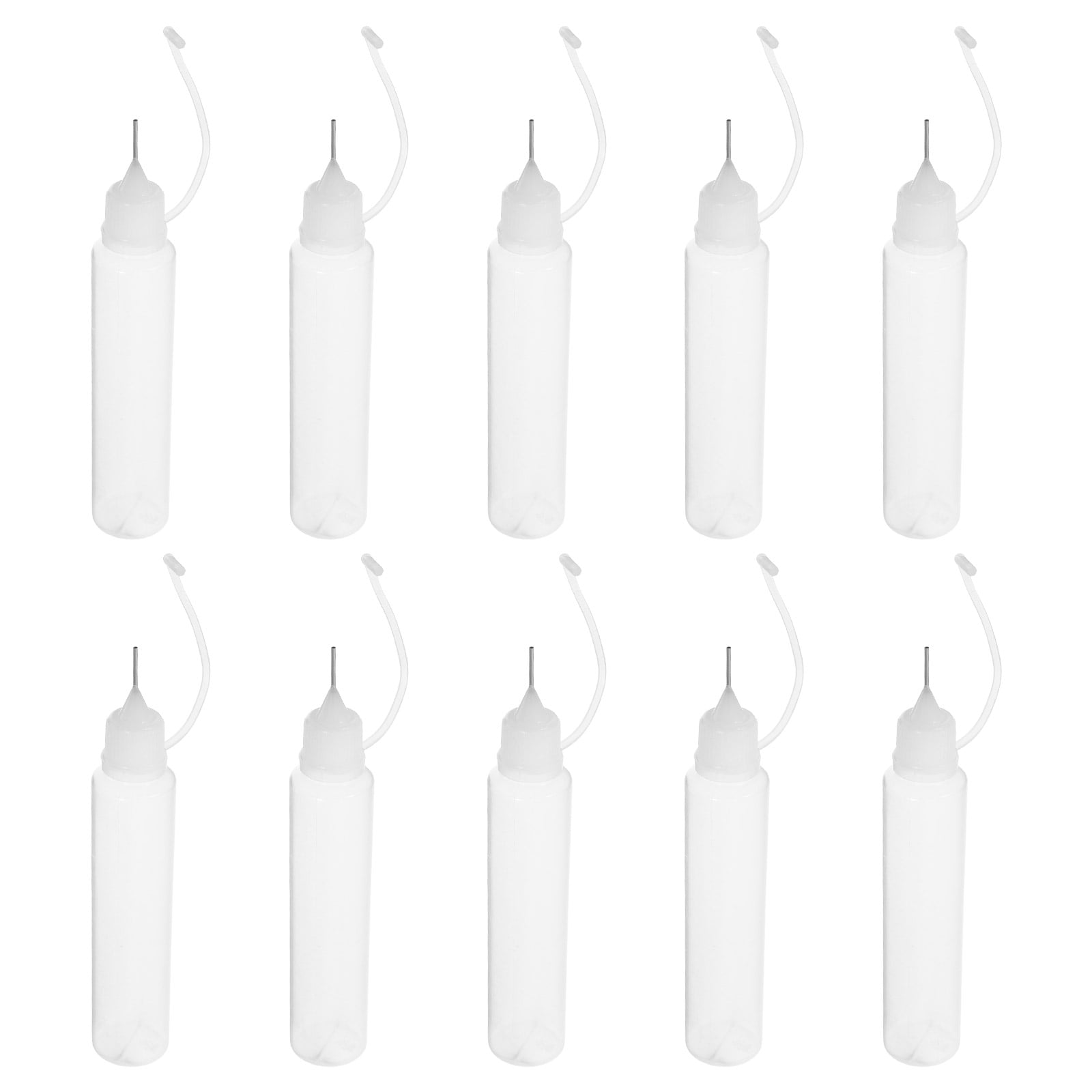 Masteelf 10pcs Precision Tip Glue Applicator Bottles for Crafts Refillable Needle Tip Squeeze ...