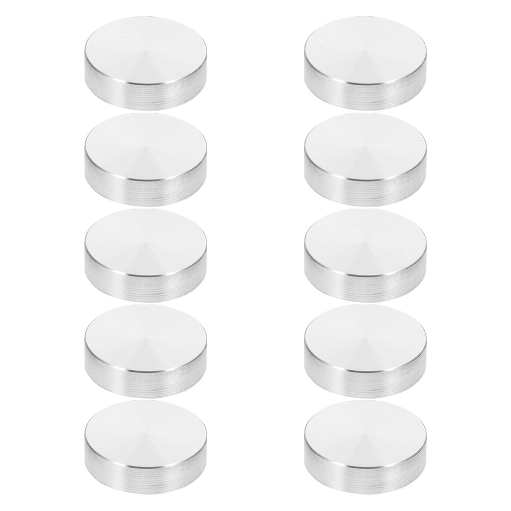 Masteelf 10pcs Round Shape Aluminum Disc Thread 30mm Glass Table Mount ...