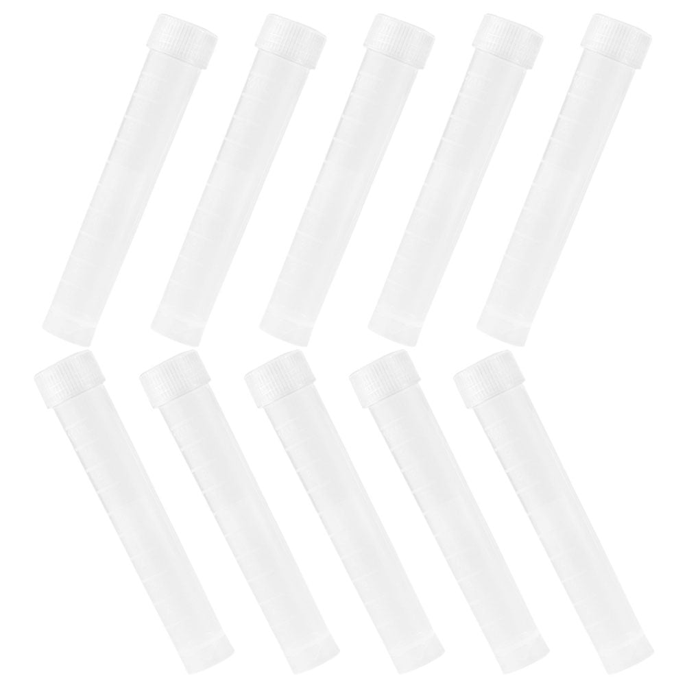 Masteelf 10pcs 10ml Small Scientific Experiment Test Tubes Scaled ...