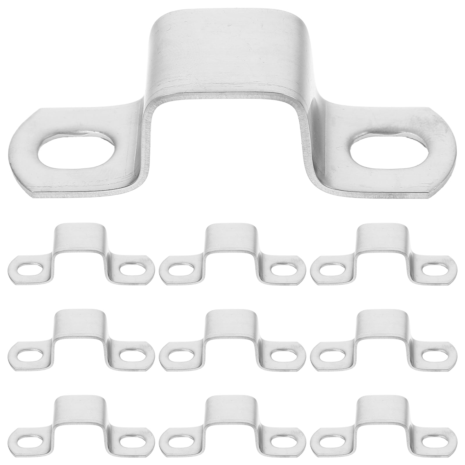 Masteelf 10pcs Square Tube Strap Clamps Deck Fence Post Tie Bracket ...