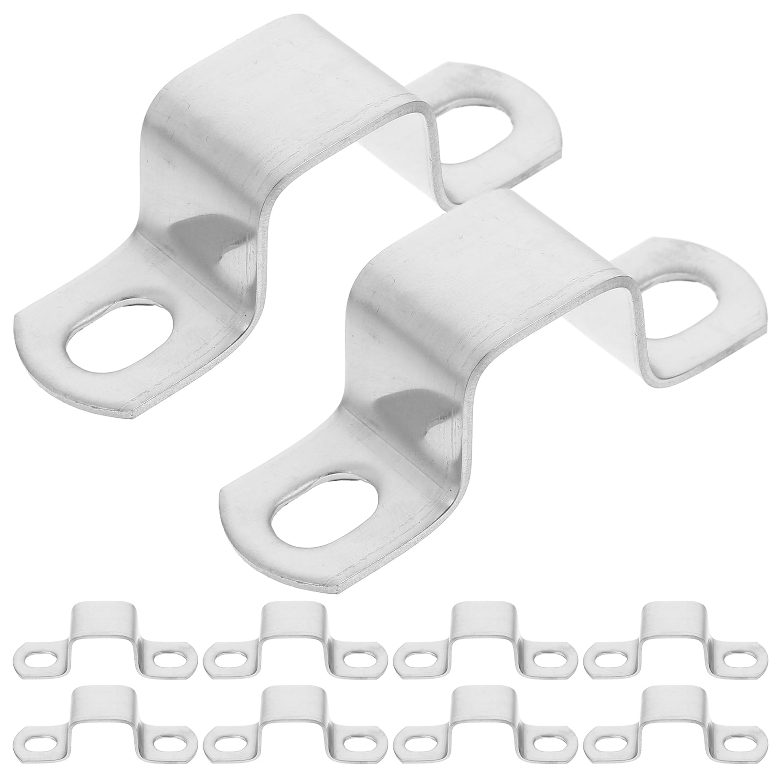 Masteelf 10pcs Square Tube Strap Clamps U Shaped Stainless Steel ...