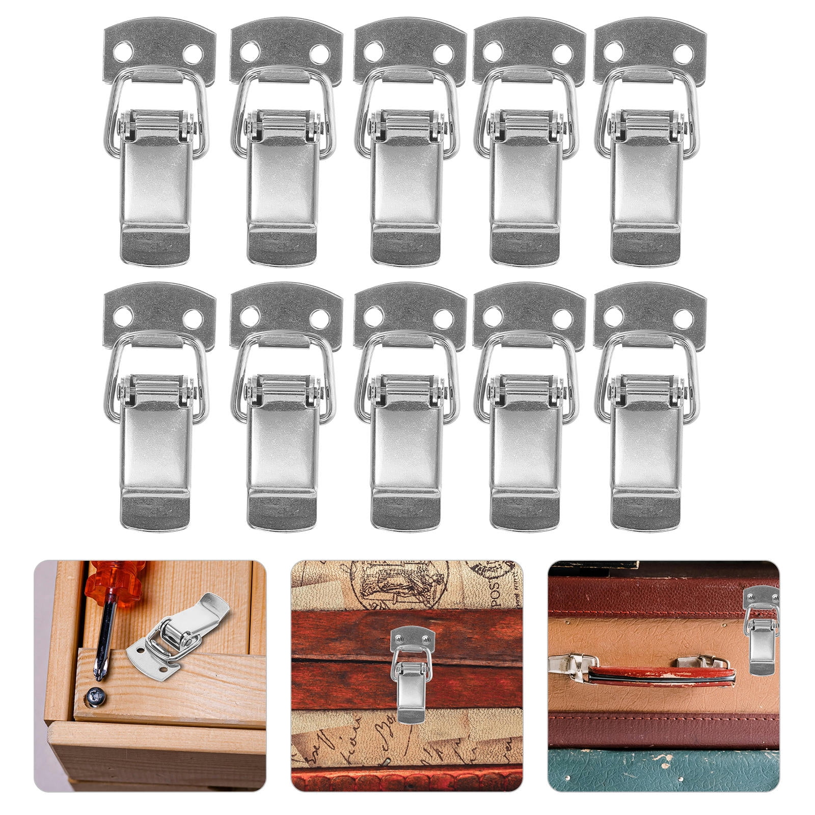 Masteelf 10pcs Stainless Steel Spring Loaded Toggle Latch for Toolboxes ...