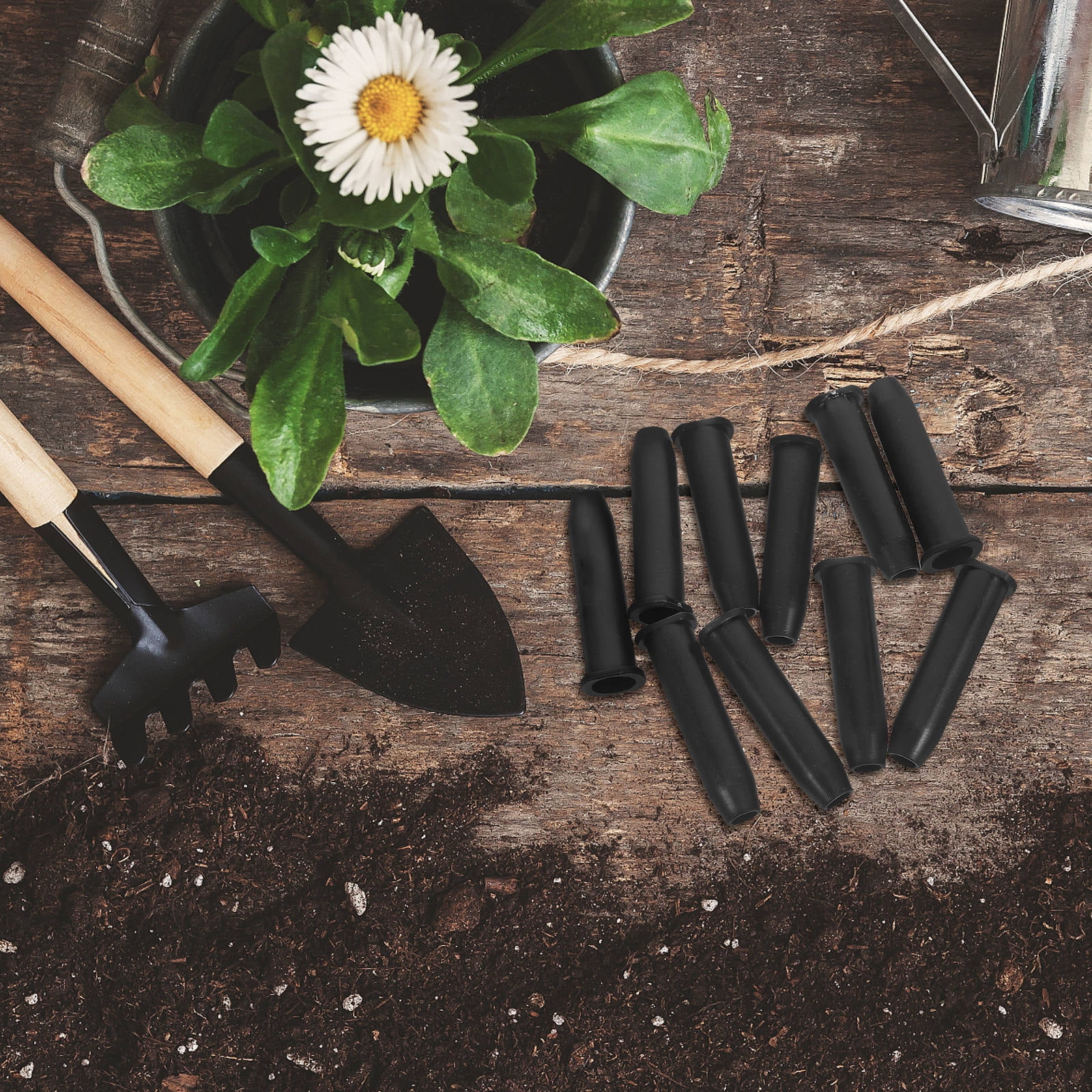 Masteelf 10pcs Vegetable Planter Box Component Plastic Plant Box Poles ...