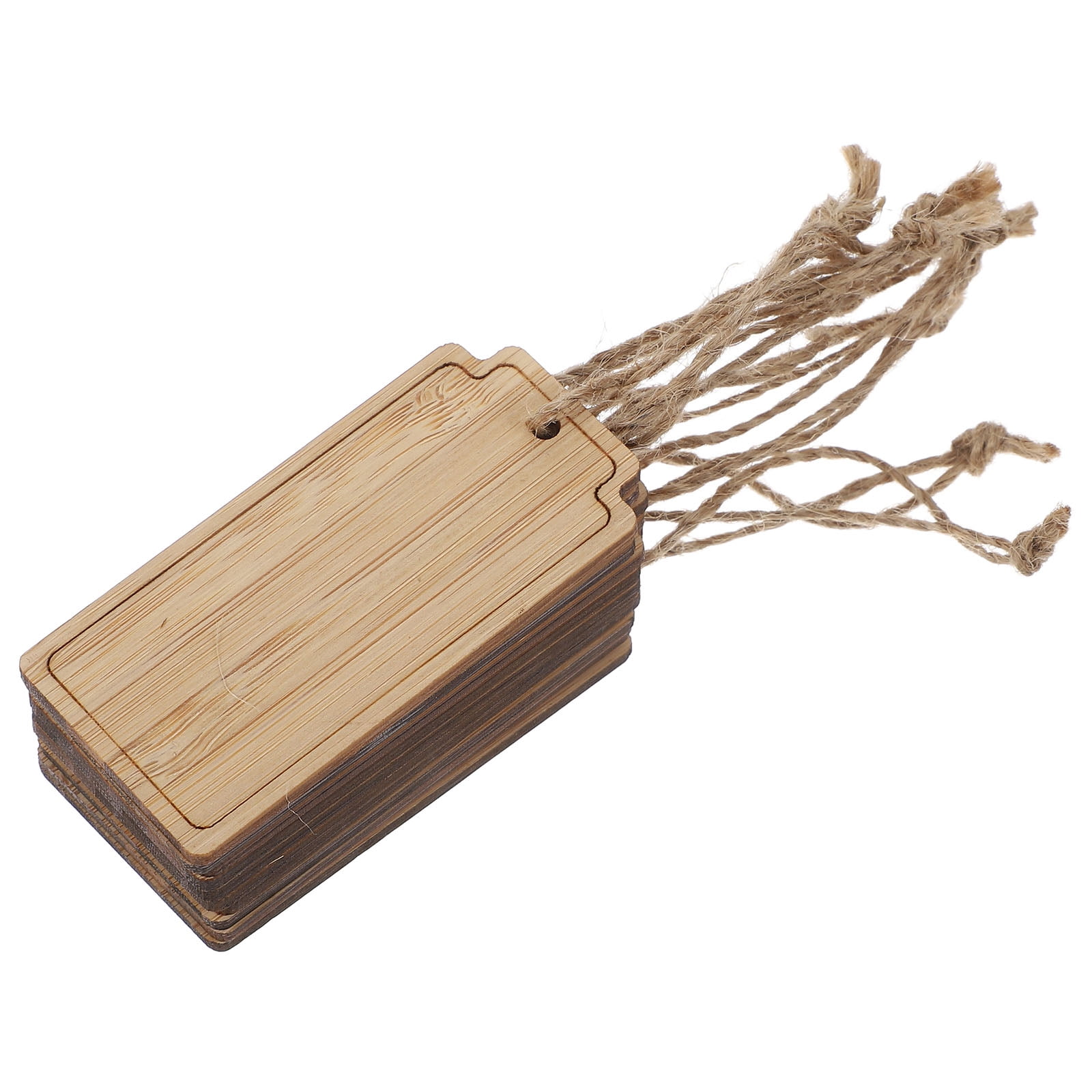 Masteelf 10pcs Waterproof Wooden Plant Tags with String Reusable Plant ...
