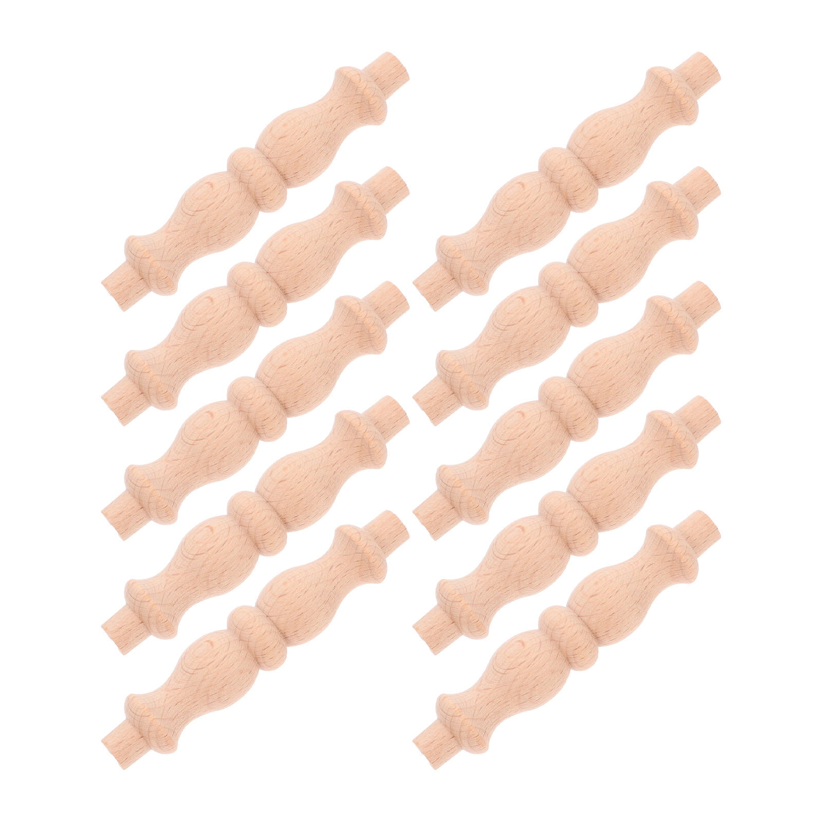 Masteelf 10pcs Wooden Baluster Spindles Wood Spindles Unfinished ...