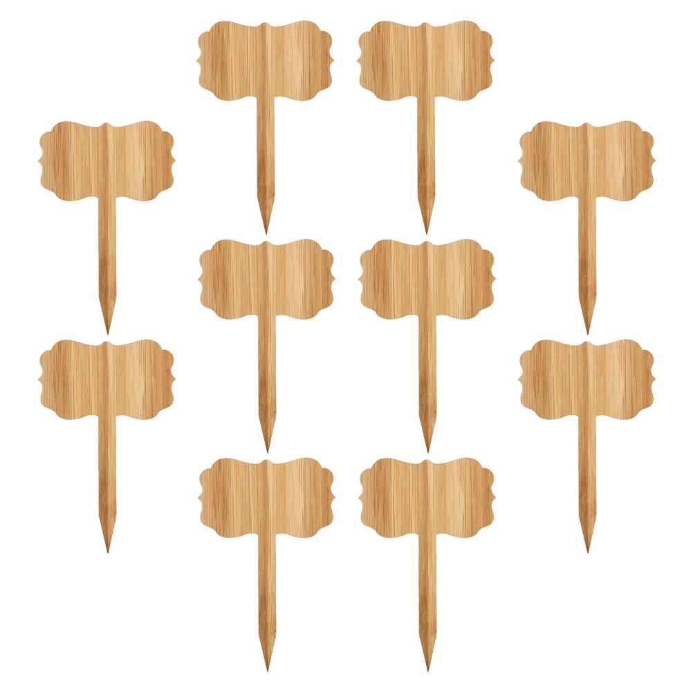 Masteelf 10pcs Wooden Plant Label Stakes Garden Sign Boards For ...
