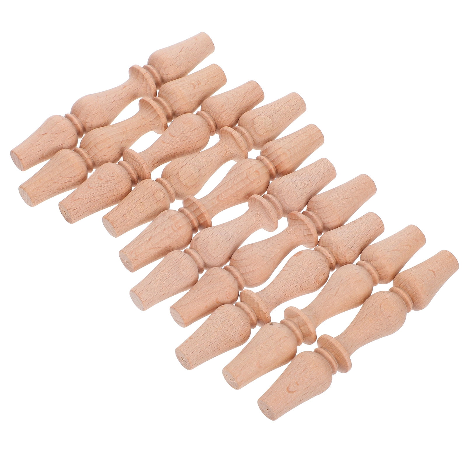 Masteelf 10pcs Wooden Staircase Spindles For Interior Railings Wood ...