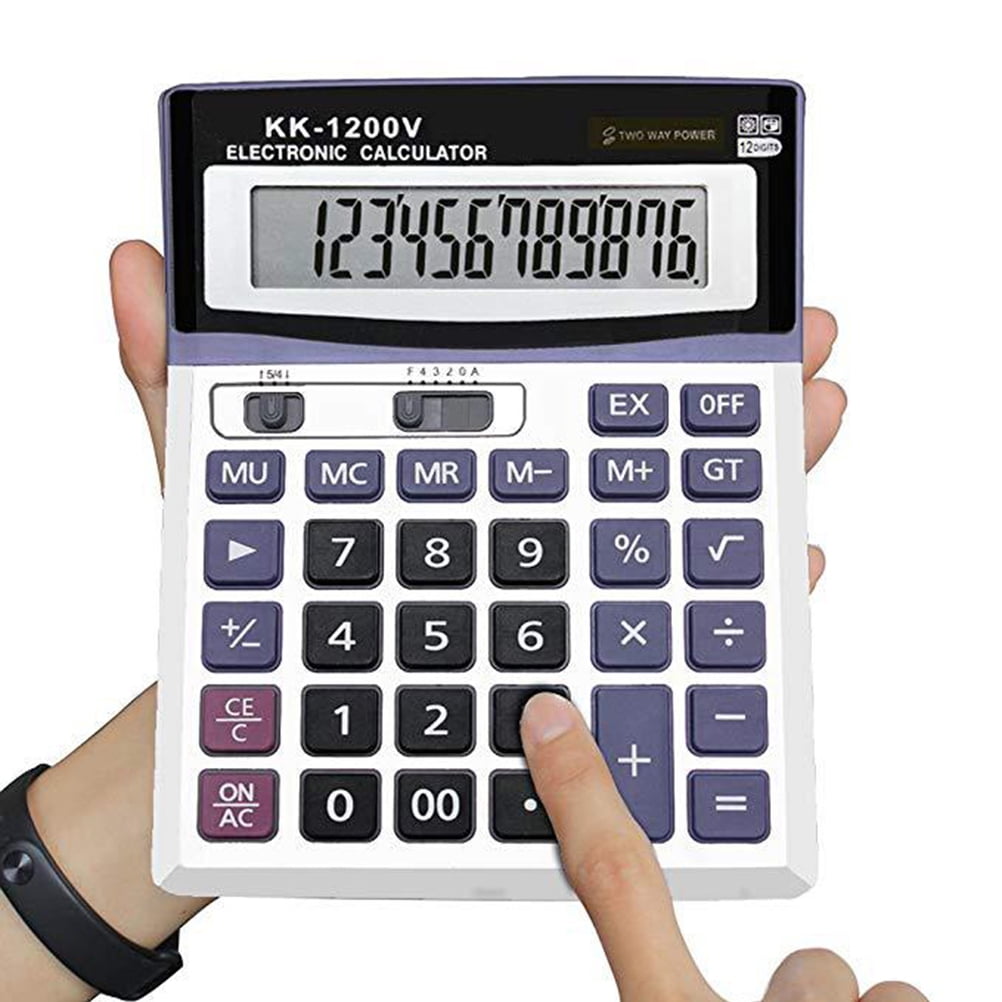 Masteelf 12 Digits Solar Computer Calculator for Kids Calculators Small ...