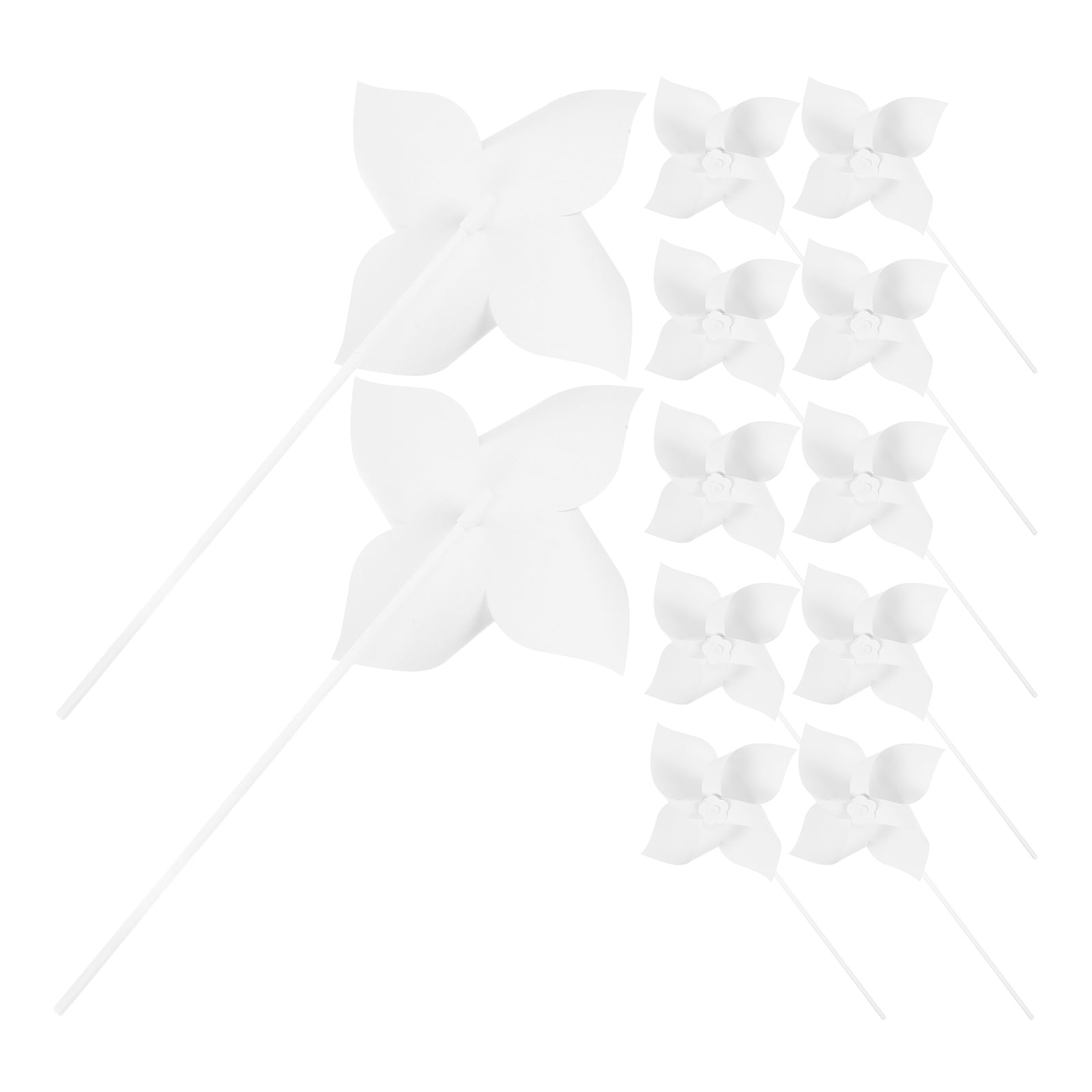 Masteelf 12 Pcs DIY Pinwheel Craft For Kids Color Your Own White ...