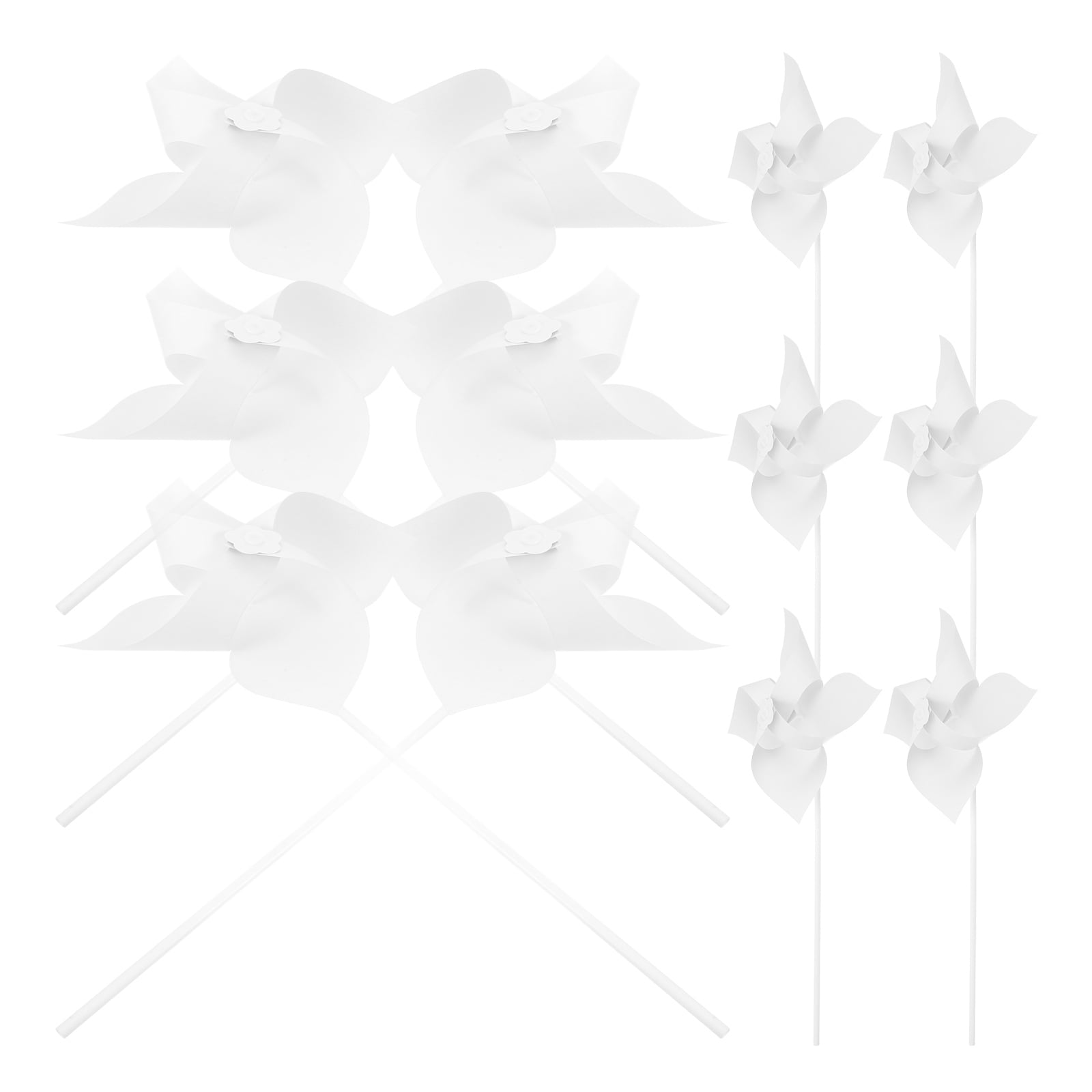 Masteelf 12 Pcs DIY Pinwheel Craft White Blank Paper Pinwheel Painting ...