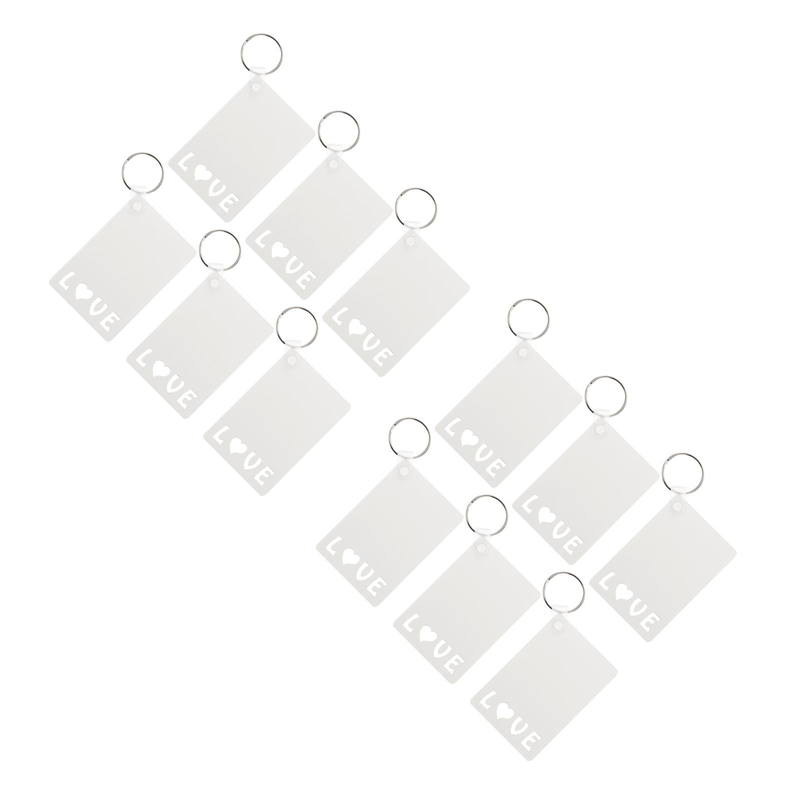 Masteelf 12 Pcs Heat Transfer Key Chain sublimation key chain ...