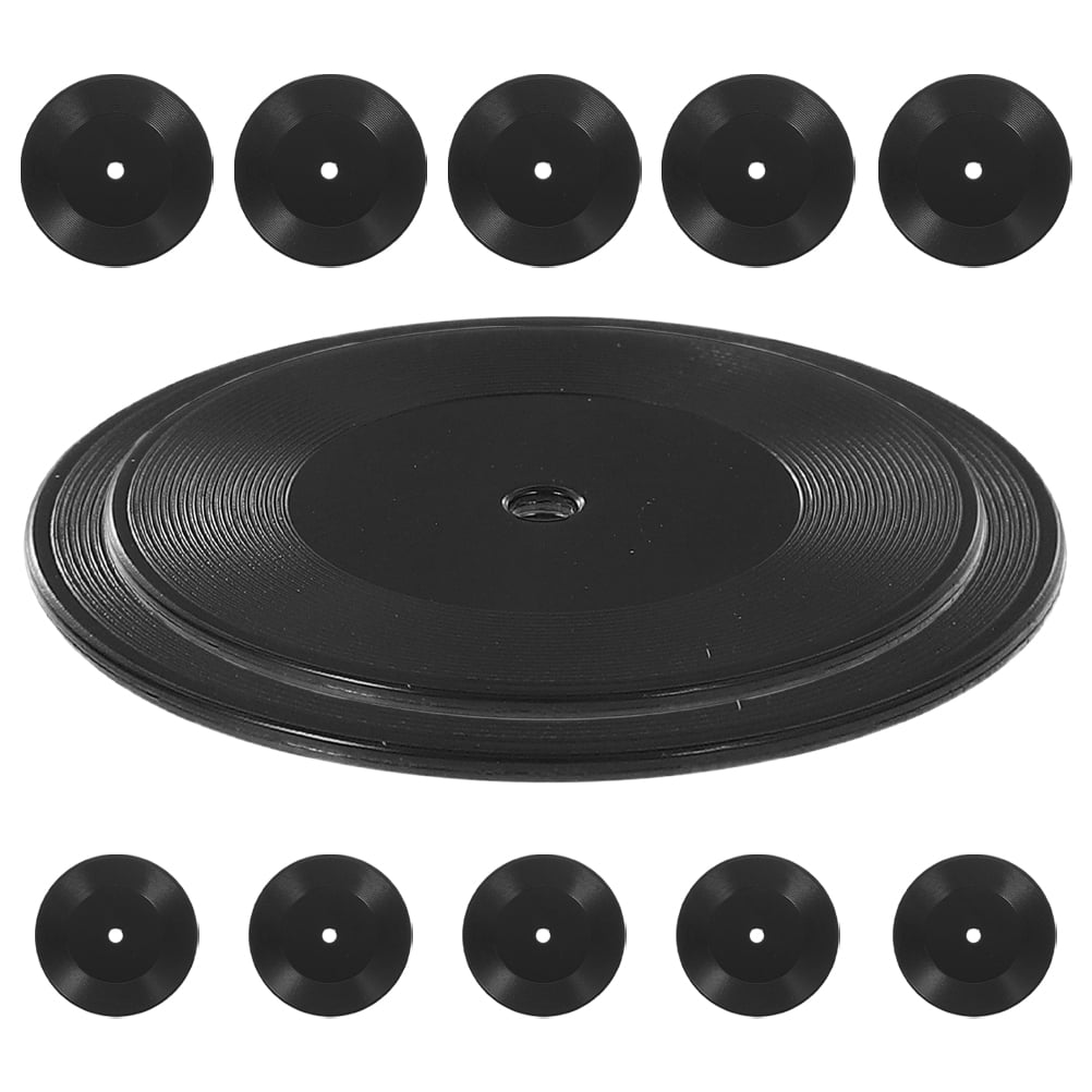 Masteelf 12 Pcs Mini Realistic Vinyl Records Mini Vinyl Records for ...