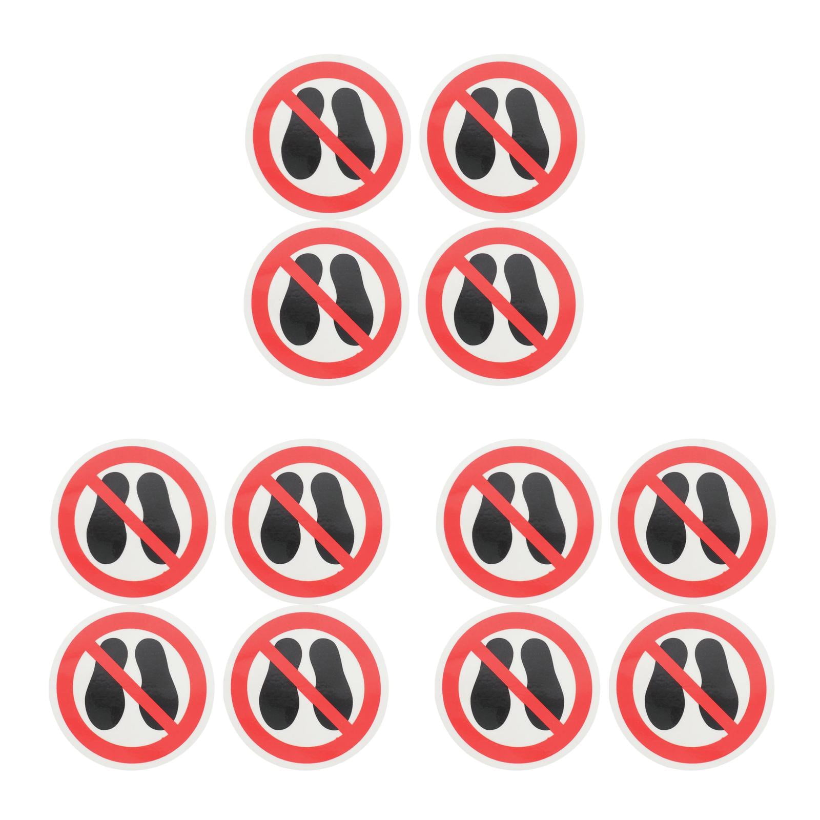 Masteelf 12 Pcs Do Not Step Stickers No Stepping Peel And Stick Decal ...