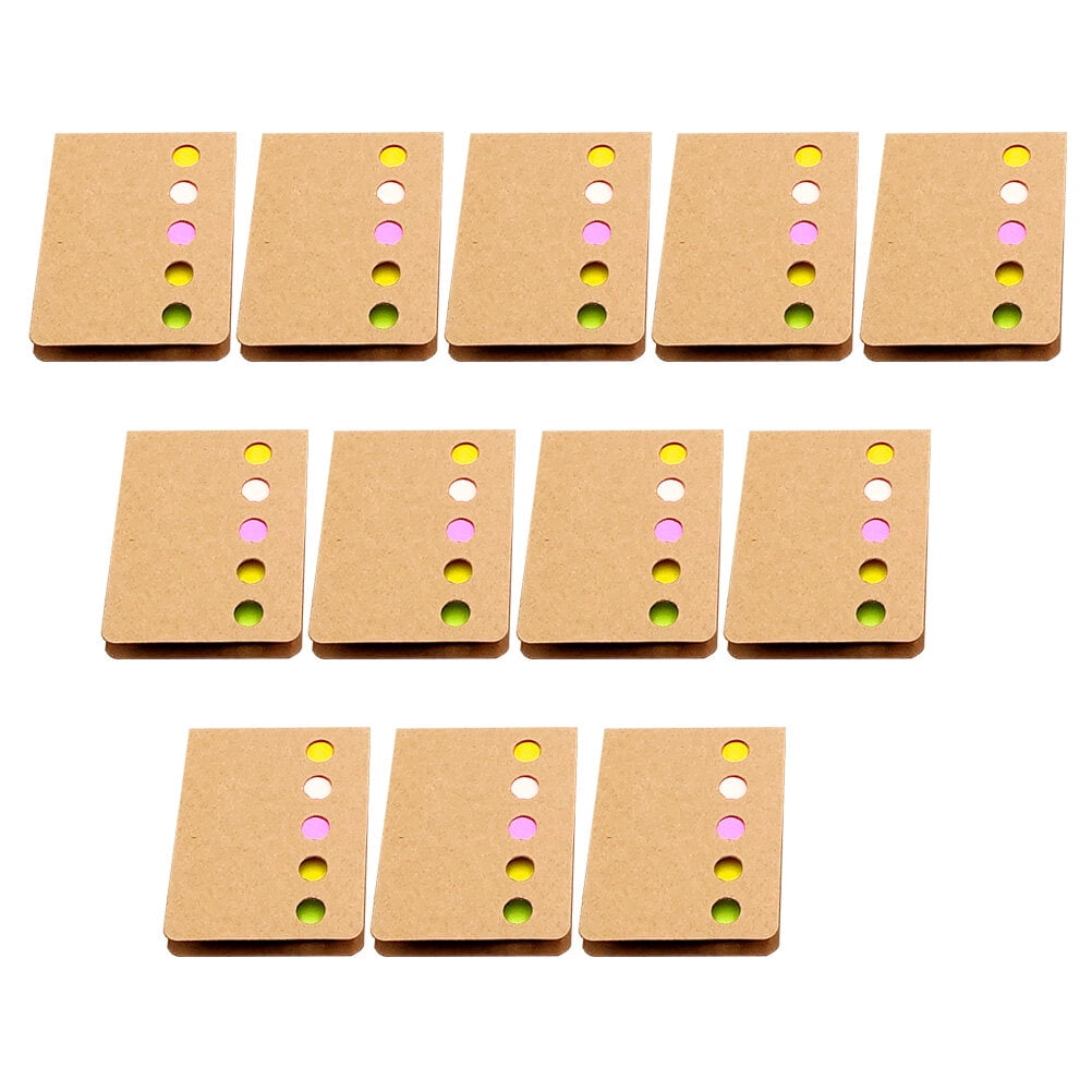 Masteelf 12 Pcs Sticky Page Tags Self-adhesive Tabs Blank ...